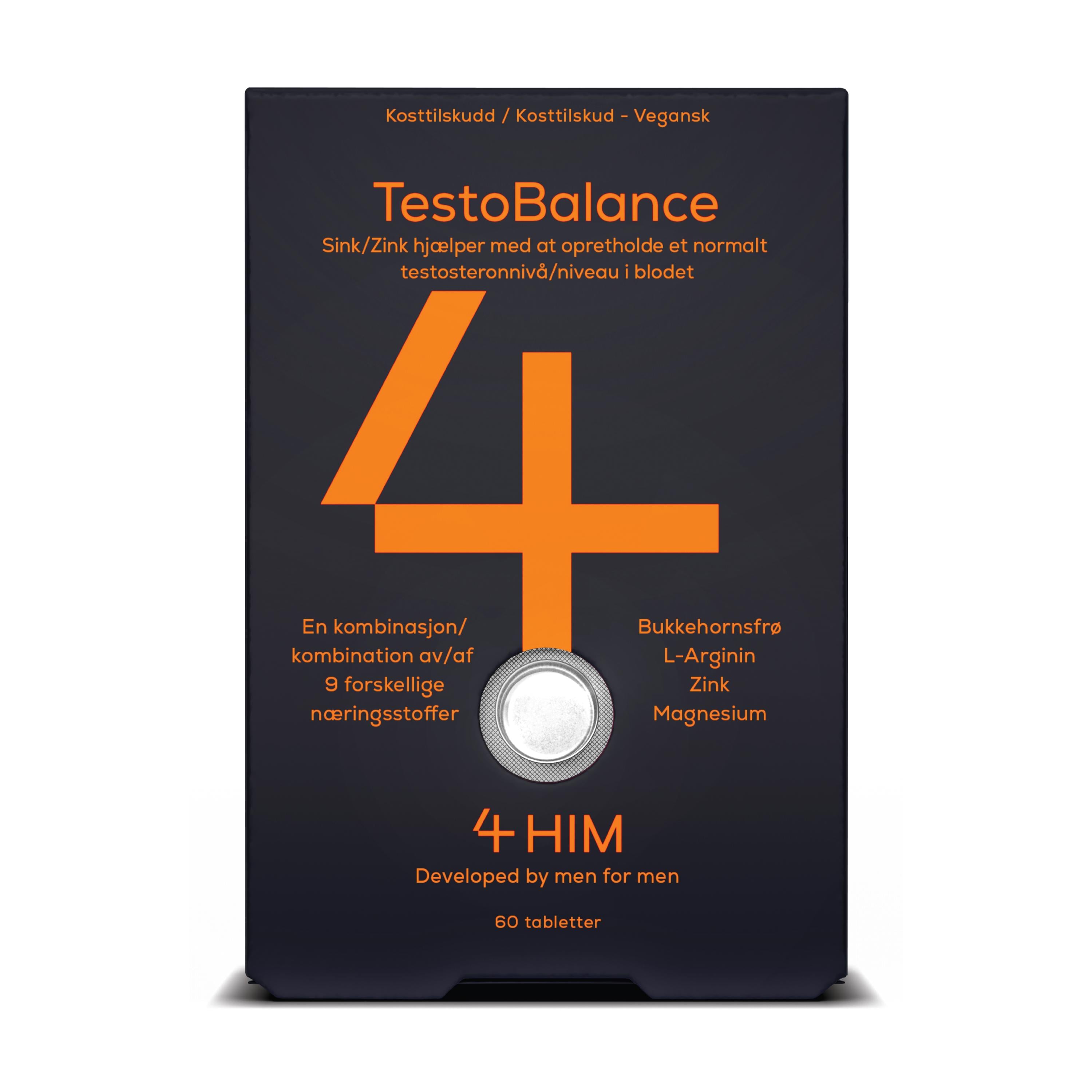 4HIM TestoBalance tabletter, 60 stk. - Plantebaserte legemidler og ...