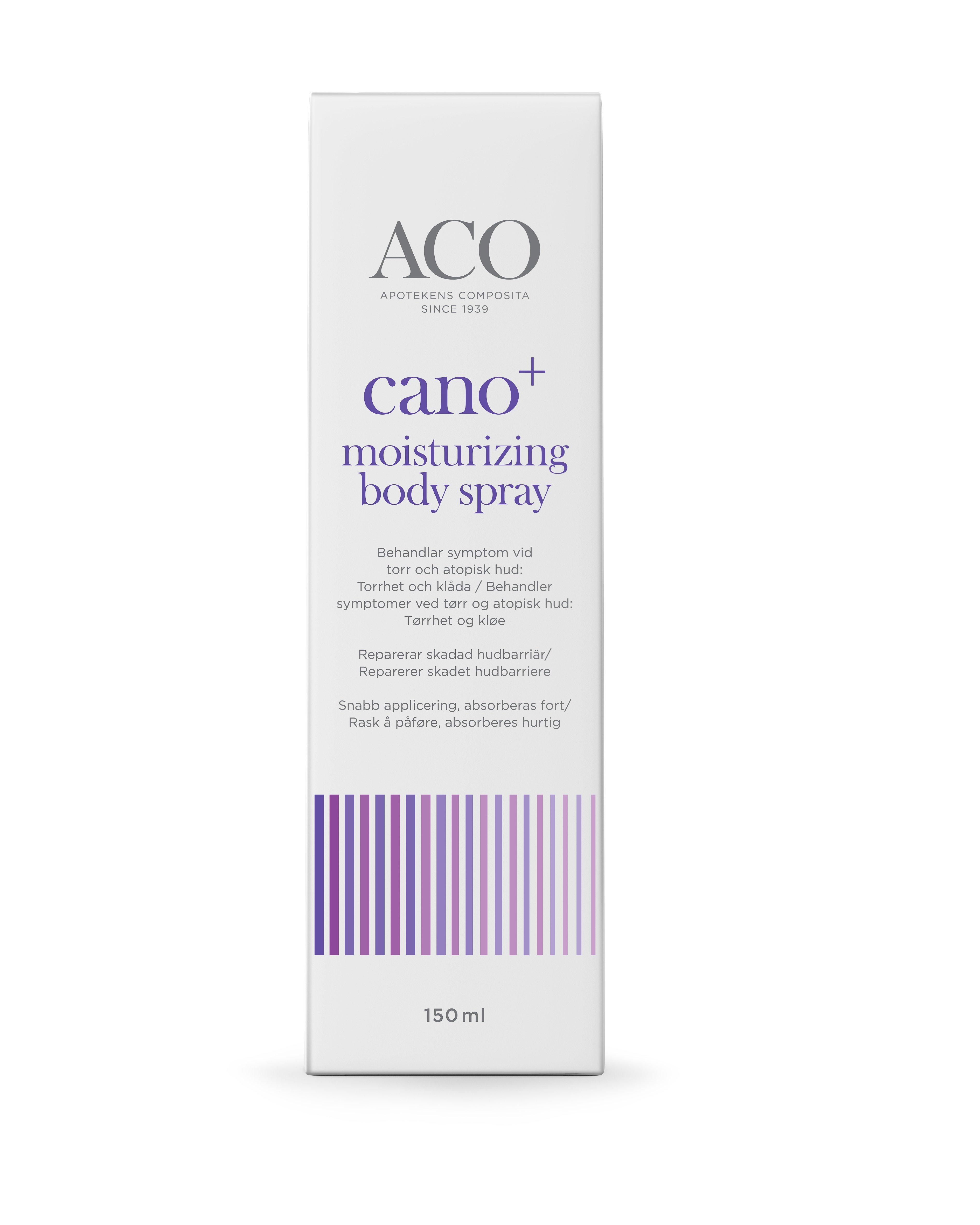 ACO Cano+ Moisturizing Body Spray, 150 ml - Kroppspleie - Farmasiet.no