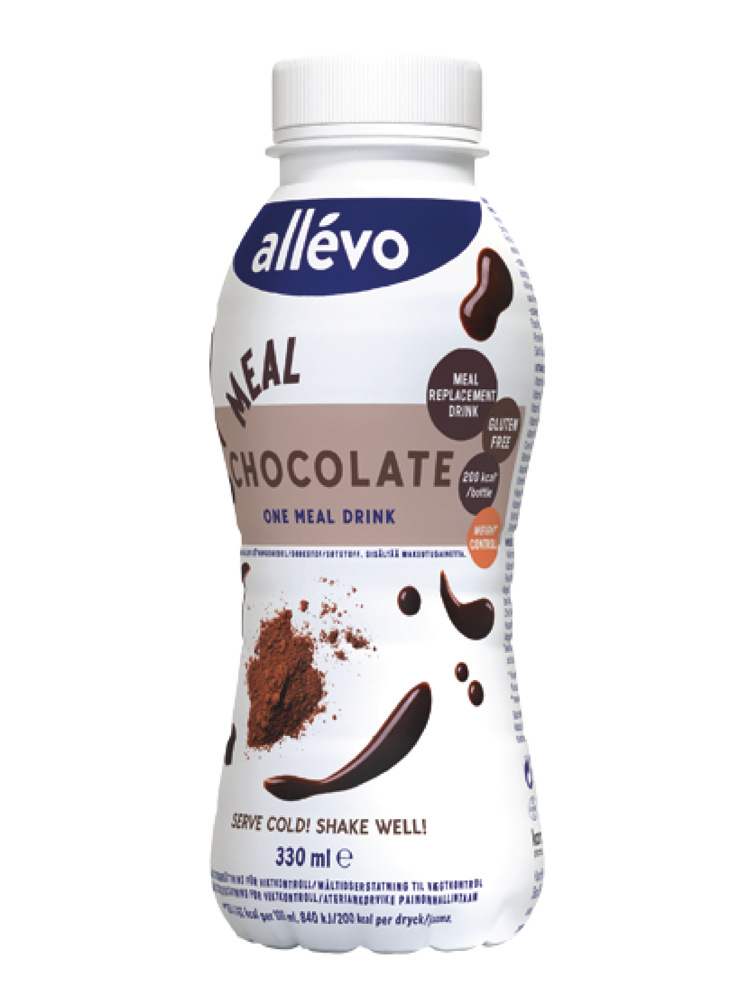 Allevo One Meal Drink, Chocolate, Ready to drink, 330 ml, 1 stk. - Ned ...