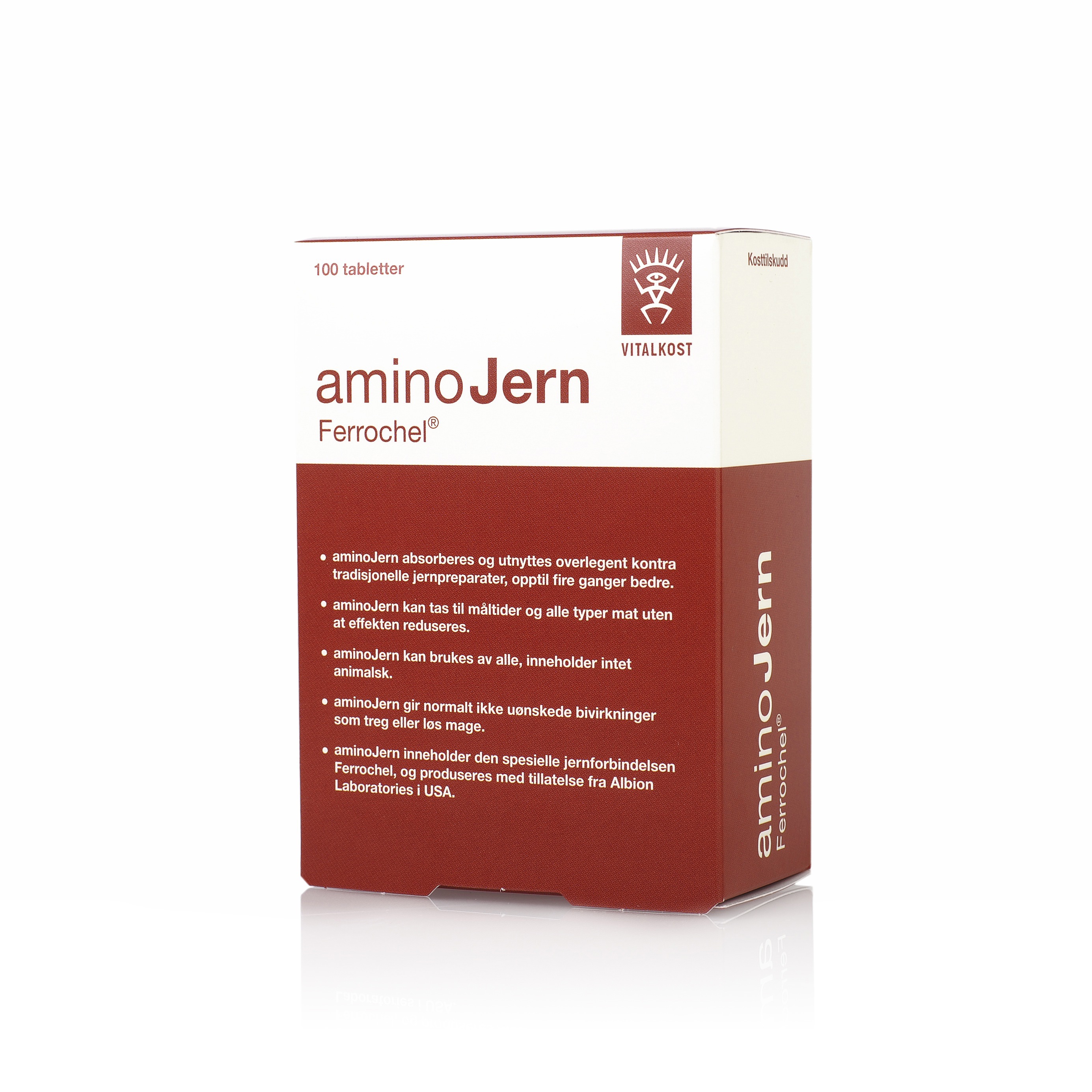 aminoJern tabletter, 100 stk. - Vitaminer og mineraler - Farmasiet.no