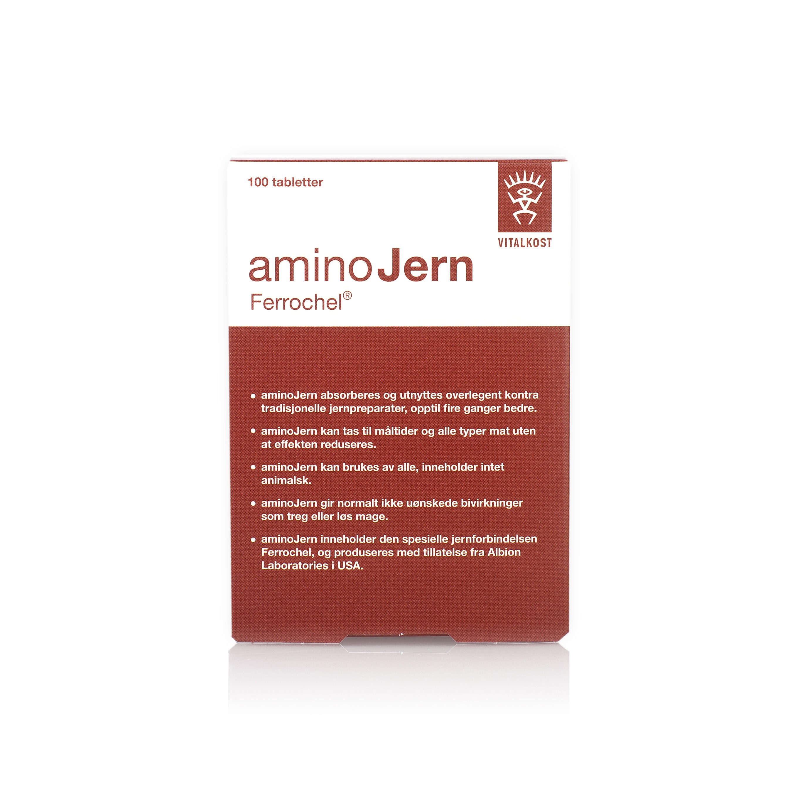 aminoJern tabletter, 100 stk. - Vitaminer og mineraler - Farmasiet.no