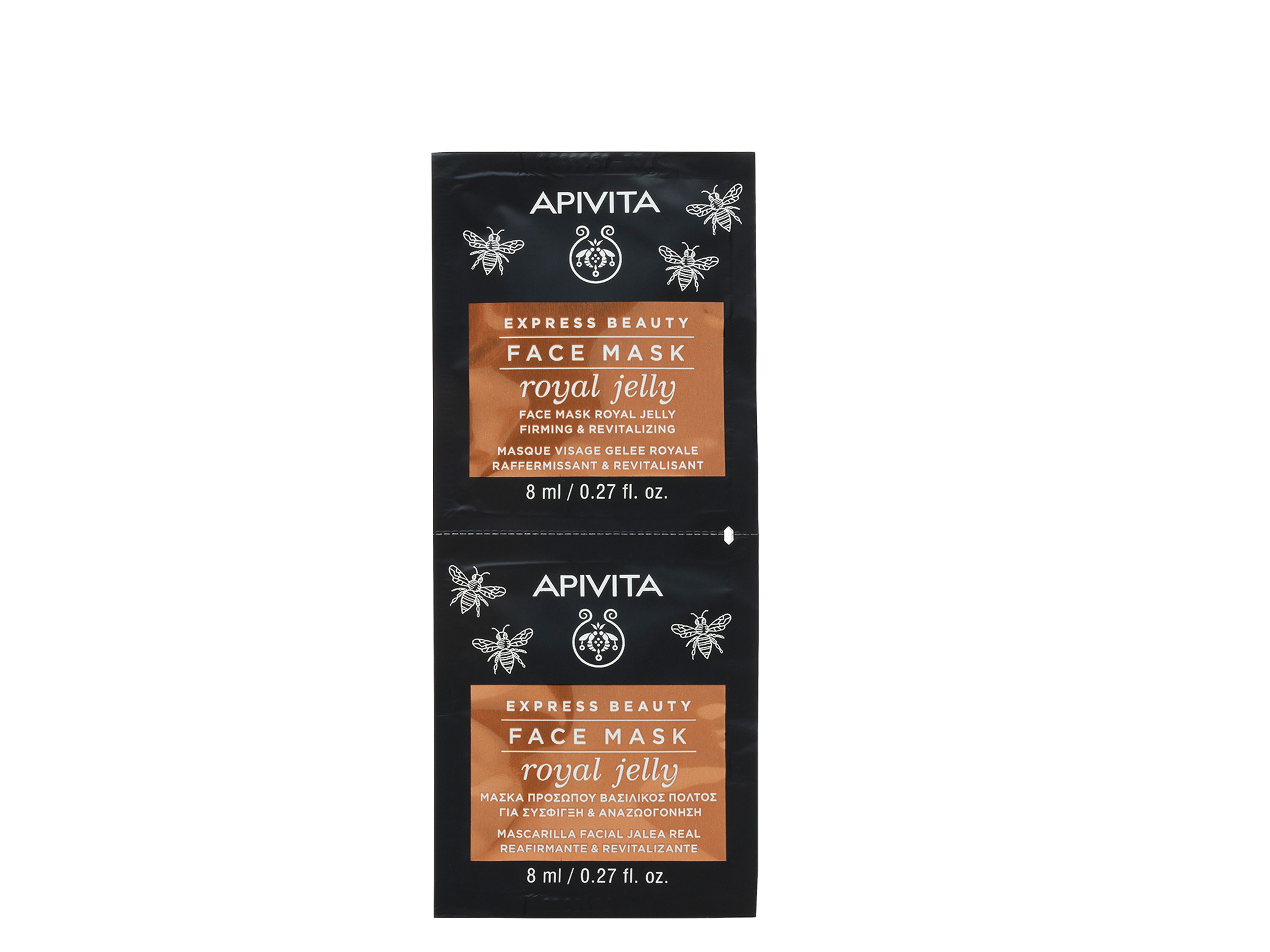 Apivita Express Beauty Face Mask Royal Jelly, 2 x 8 ml - Ansiktsmasker ...