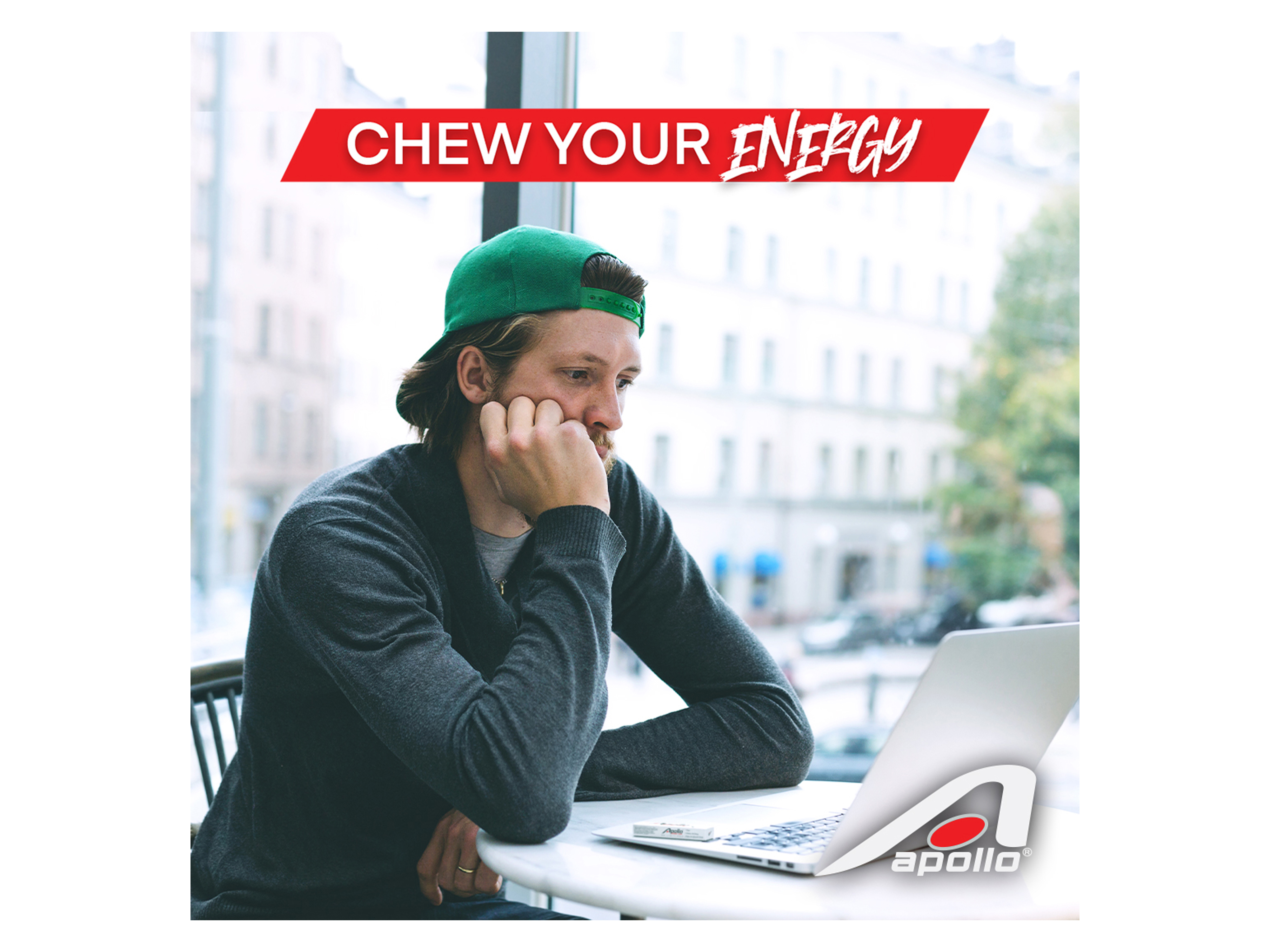 Apollo Energy Gum Spearmint, 5 stk - Vitaminer og mineraler - Farmasiet.no