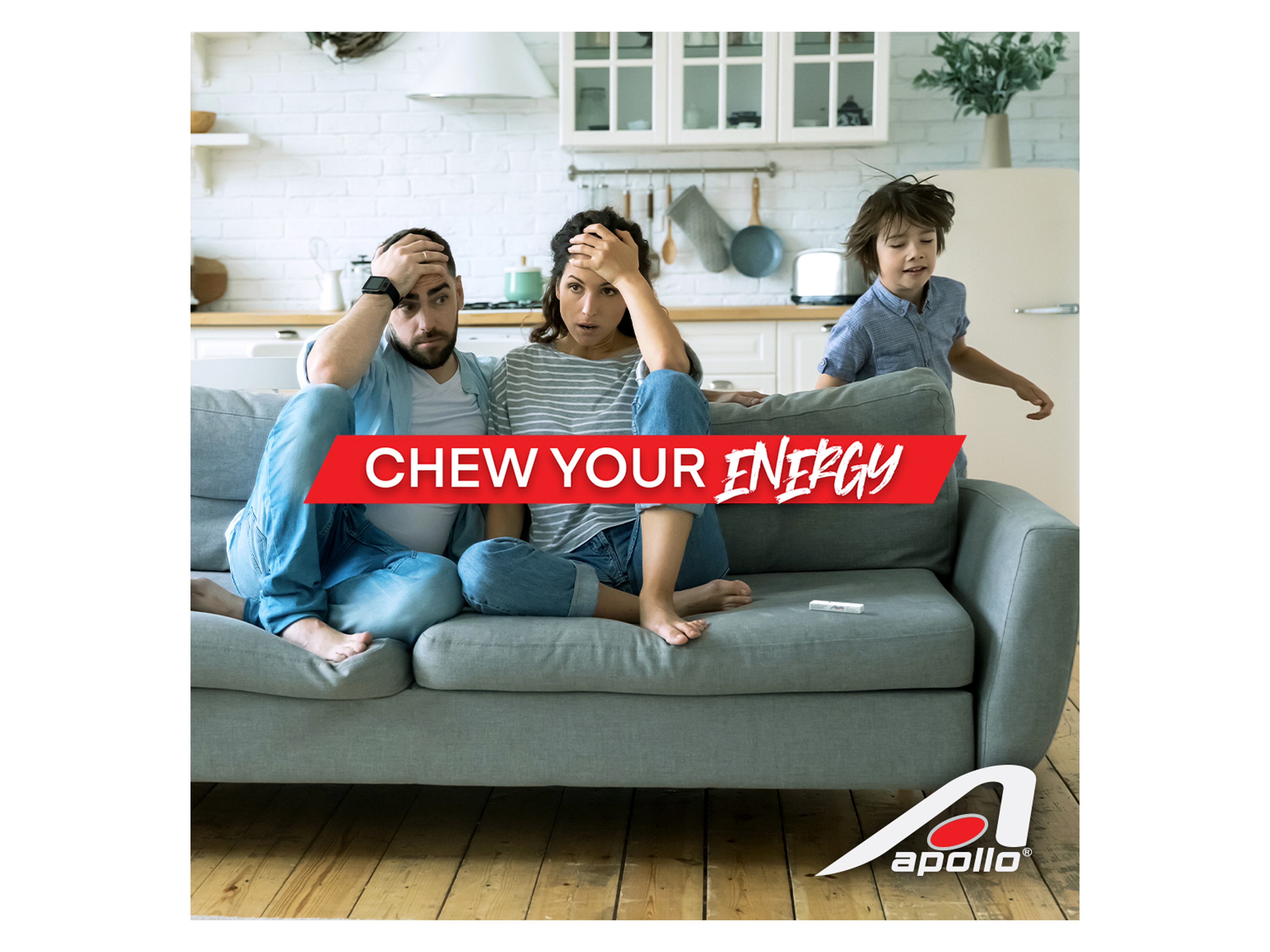 Apollo Energy Gum Spearmint, 5 stk - Vitaminer og mineraler - Farmasiet.no