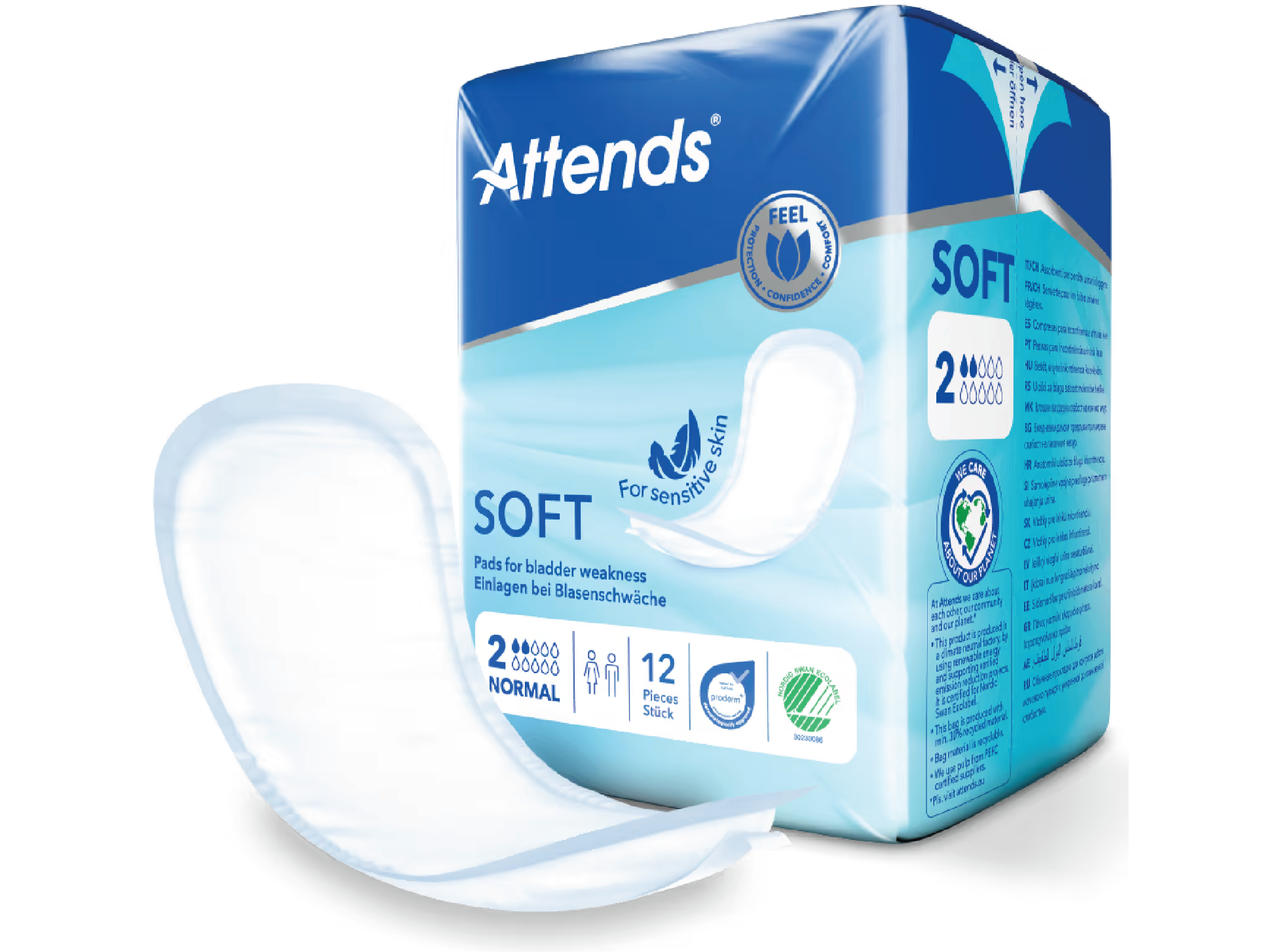 Attends Stretchpants Comfort, Unisex, Small, med korte ben, 3 stk ...