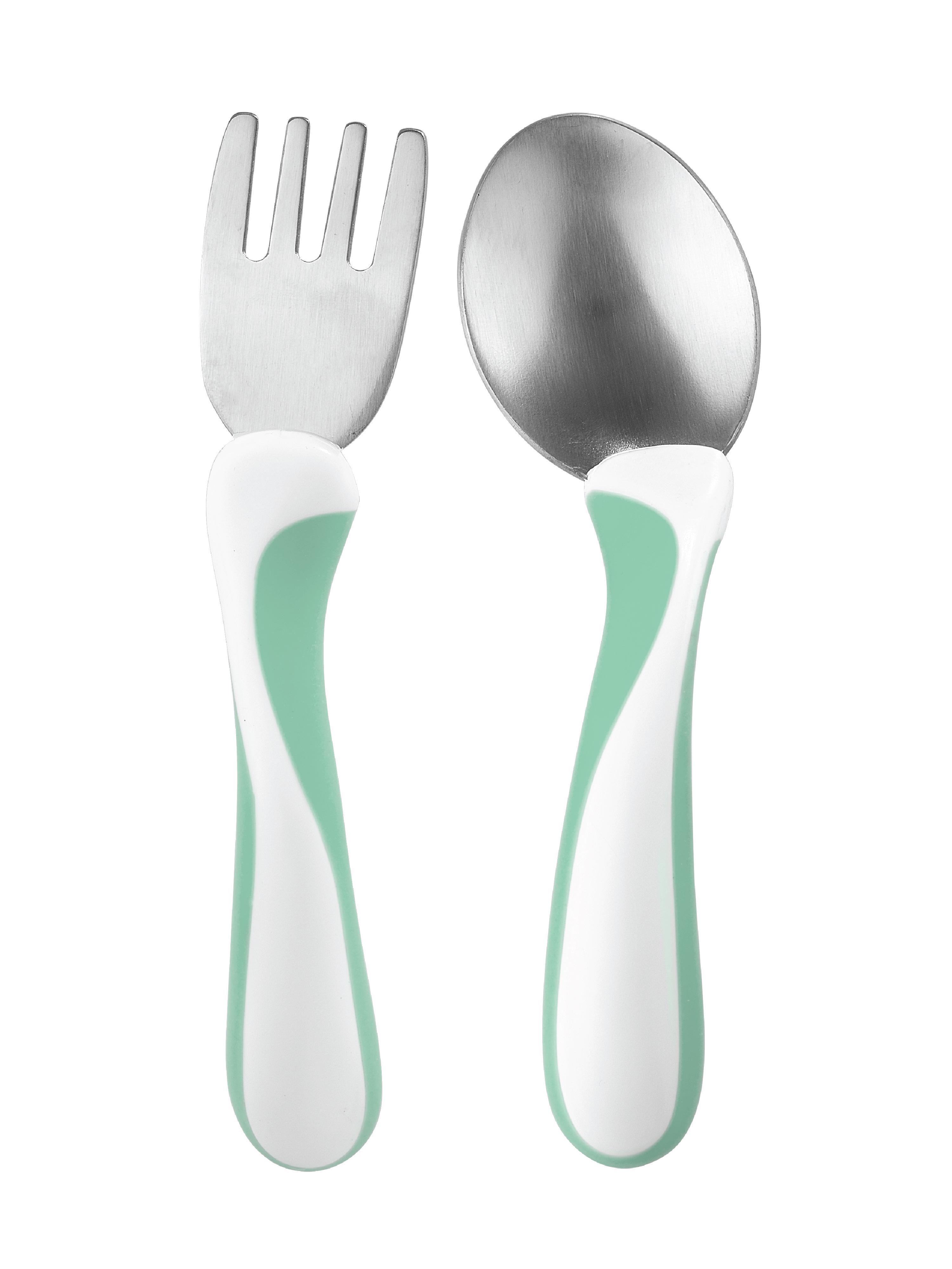Bambino My First Spoon and Fork, Mint, 1 stk - Flasker, kopper og ...