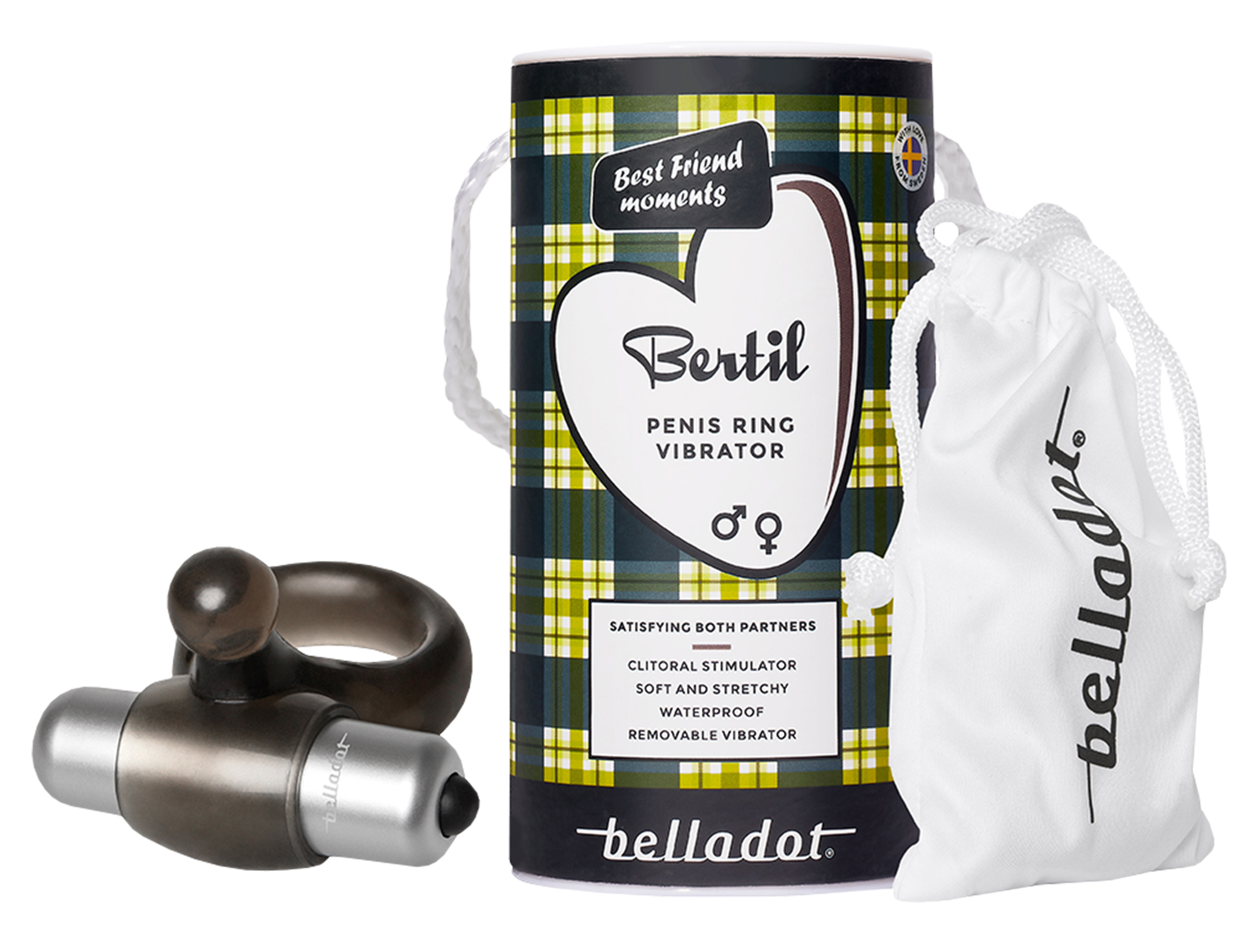 Belladot Bertil Penis Ring Vibrator, 1 stk - Mannens underliv ...