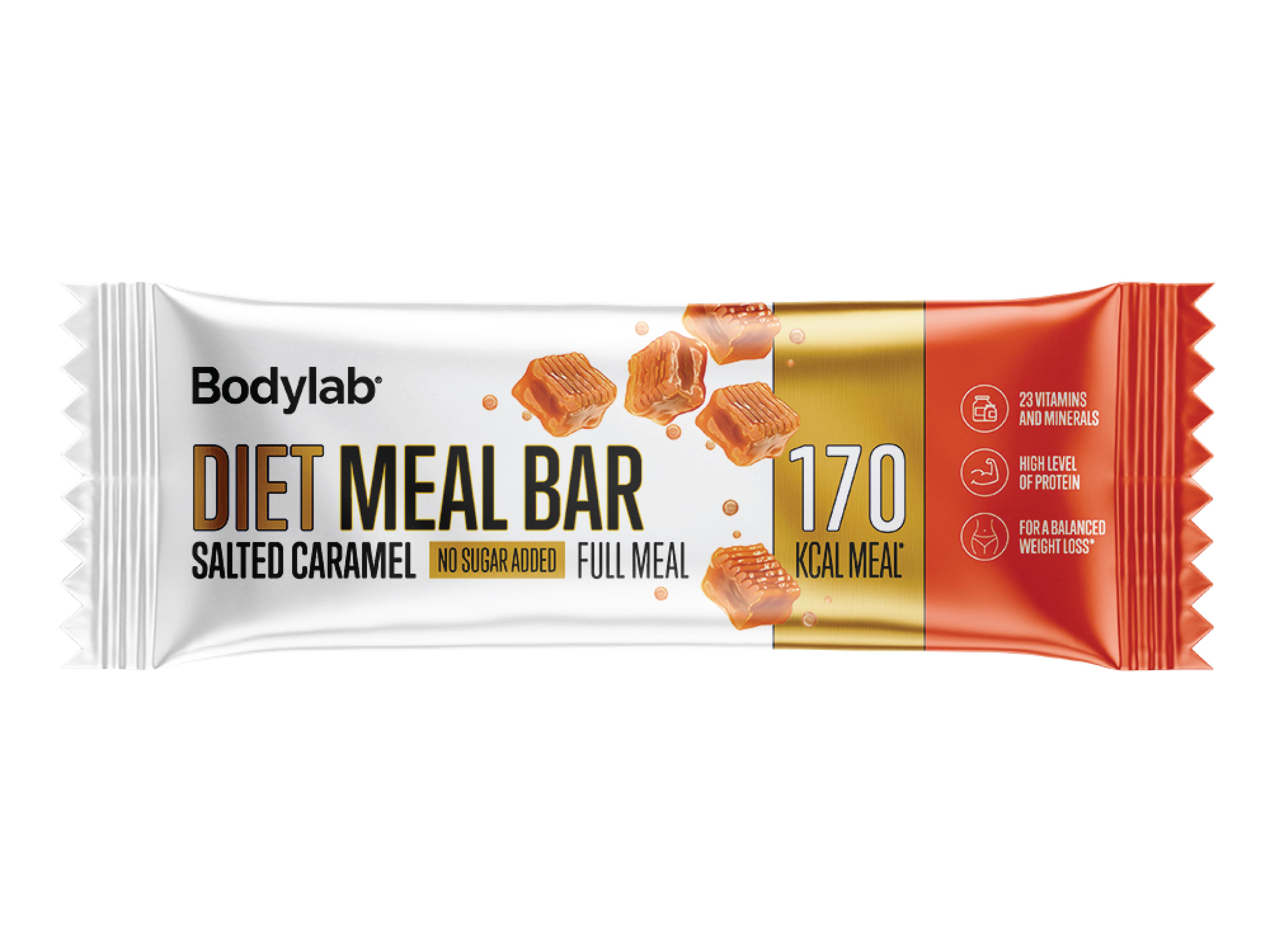 Bodylab Diet Meal Bar Salted Caramel, 55 gram - Ned i vekt - Farmasiet.no