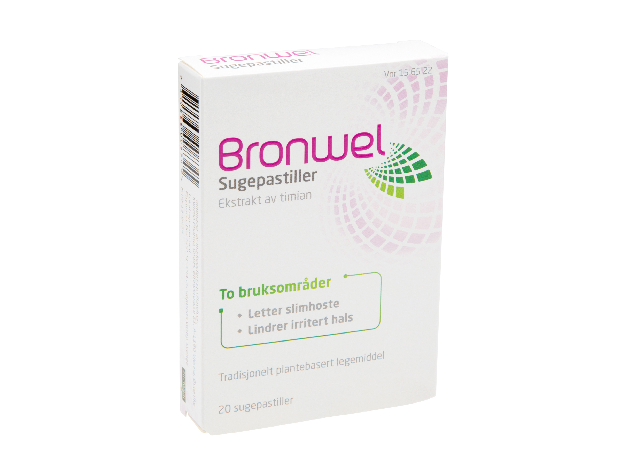 Bronwel Sugepastiller, 20 stk. - Hals og hoste - Farmasiet.no
