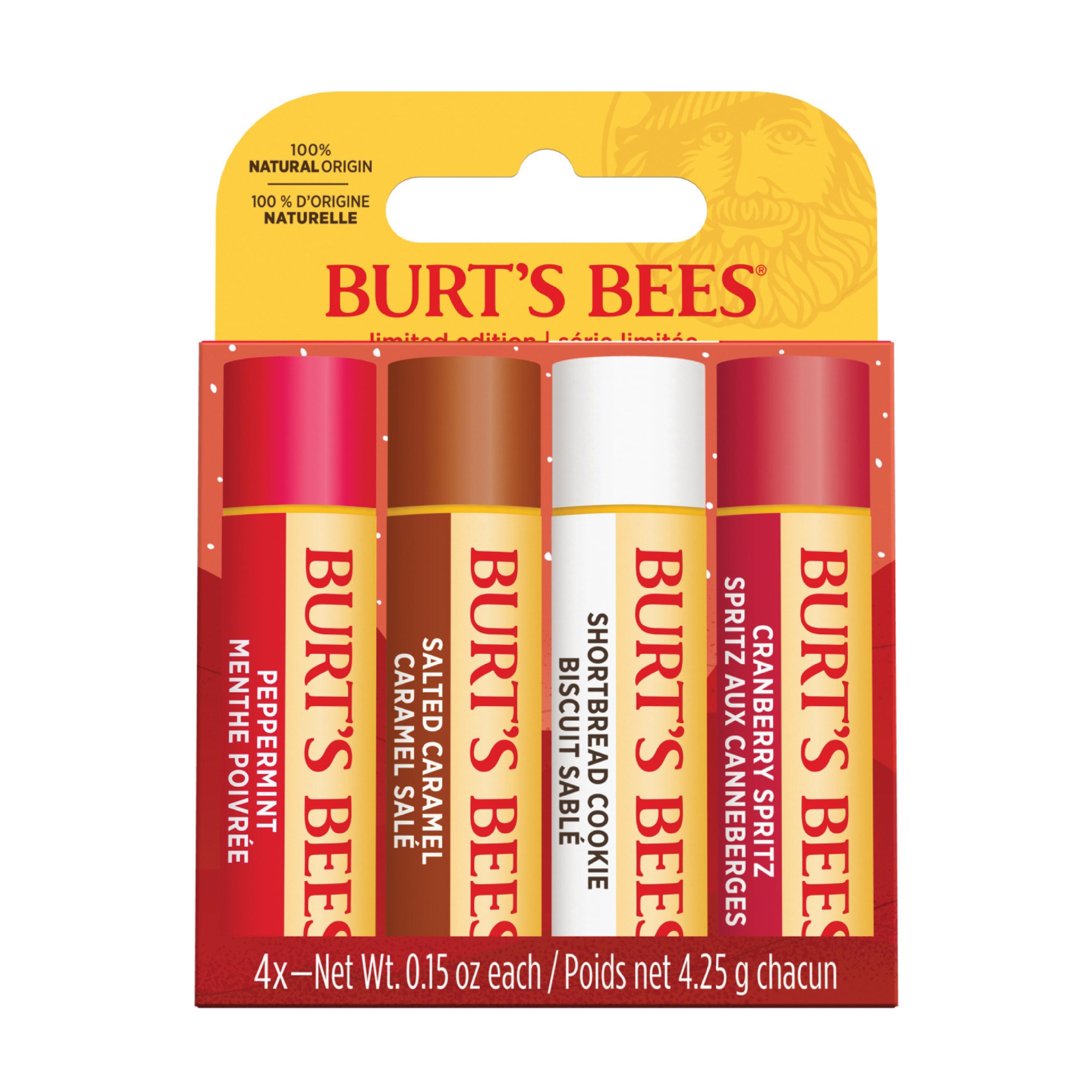 Burt's Bees Lip Balm Multipack Festive, 4 x 4,25 g - Lepper - Farmasiet.no