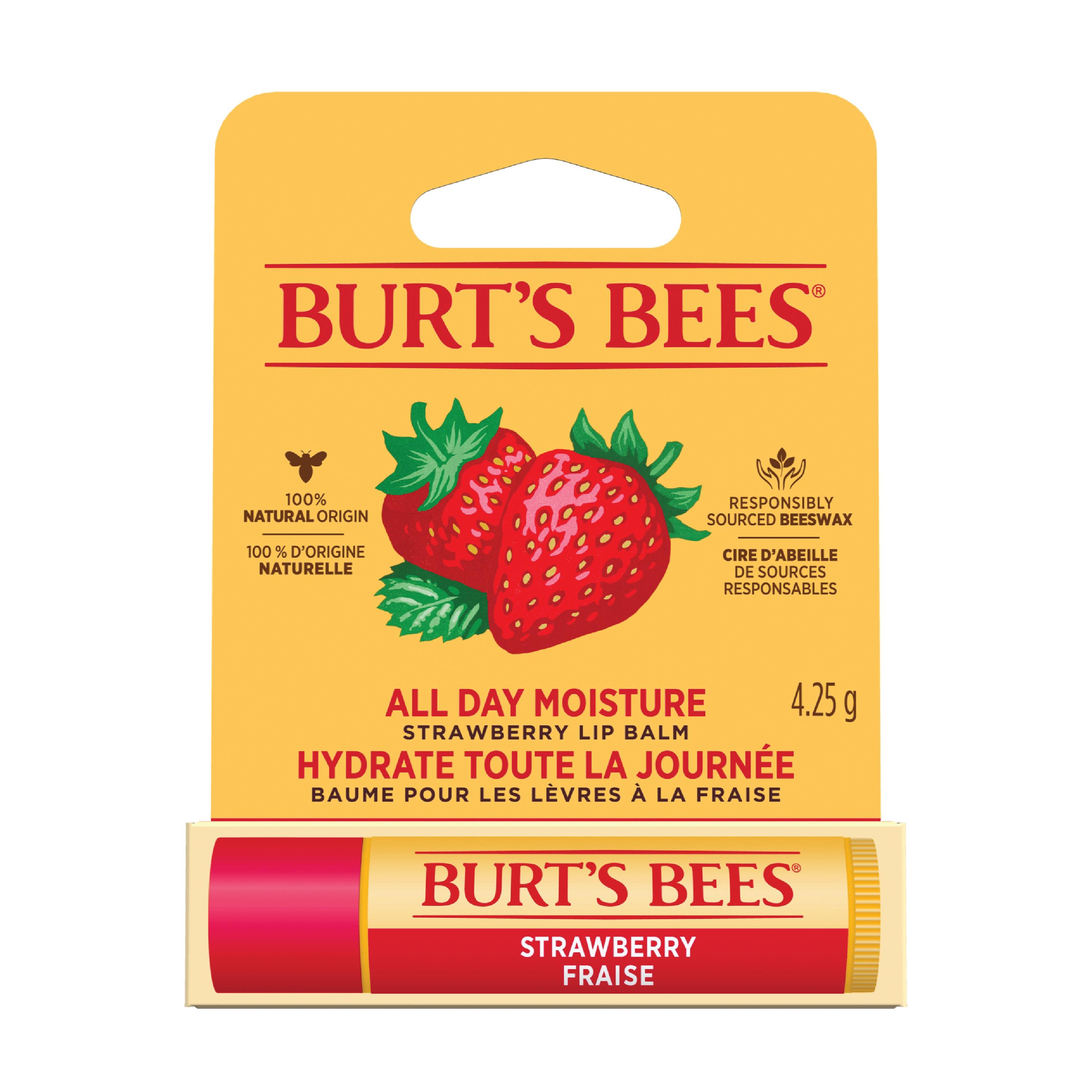 Burt's Bees Lip Balm Strawberry Blister, 4,25 g - Lepper - Farmasiet.no