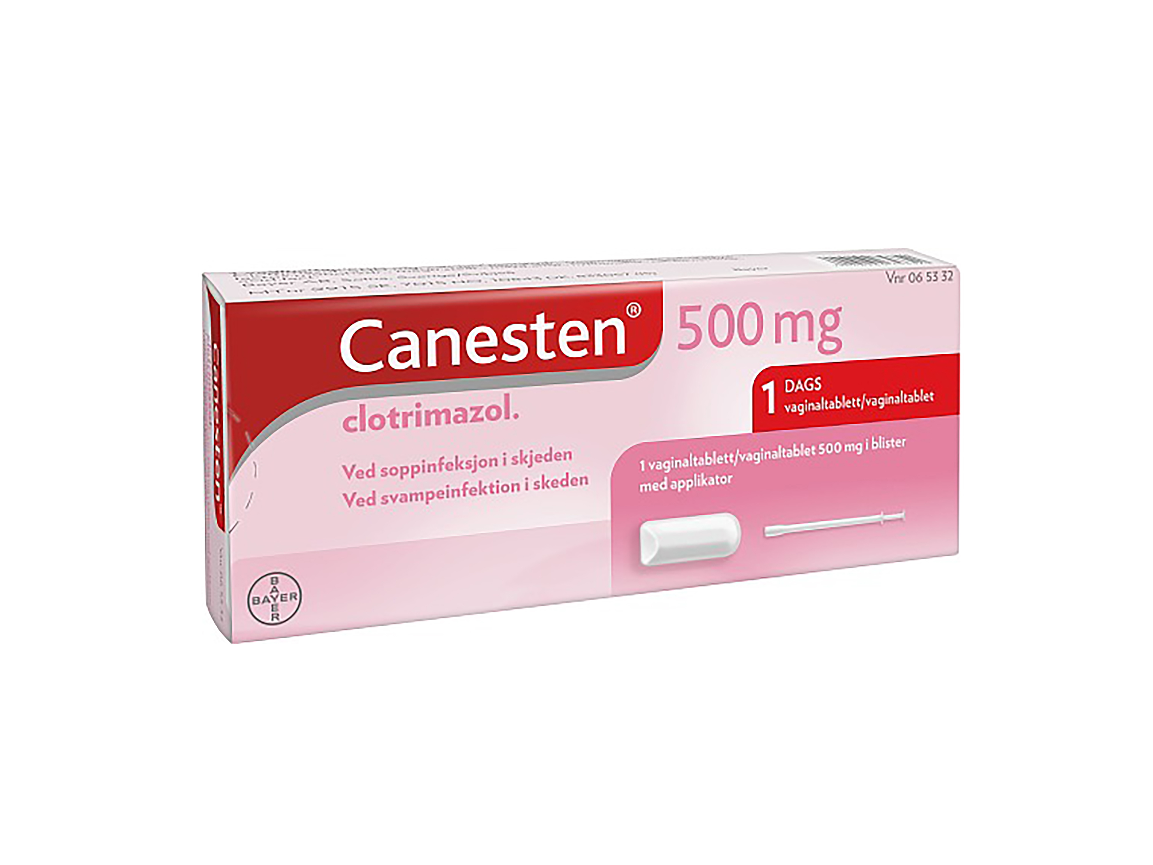 Canesten Vagitorier 500mg med applikator, 1 stk. - Irritasjon, kløe og ...