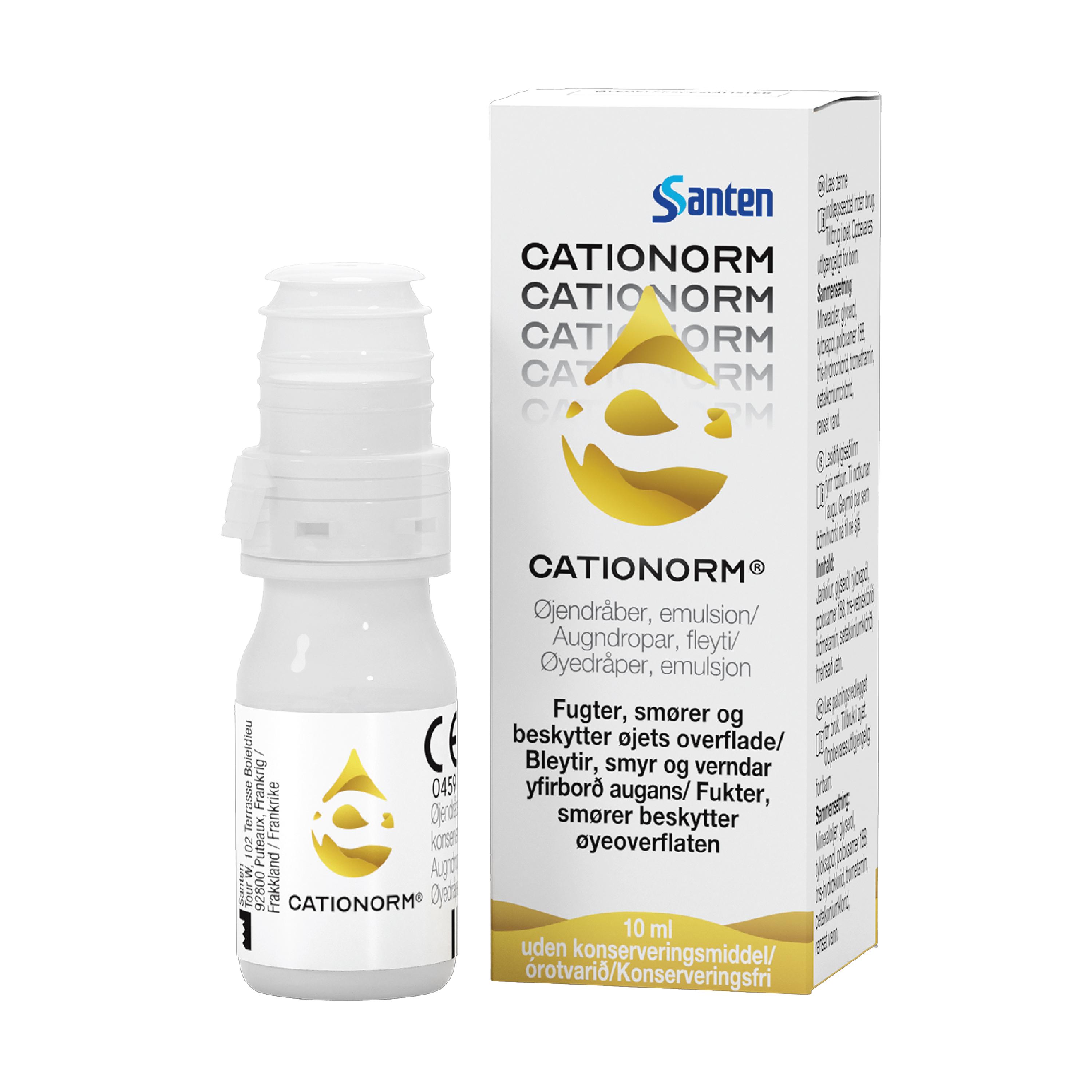 Cationorm Øyedråper, 10 ml - Øyeplager - Farmasiet.no