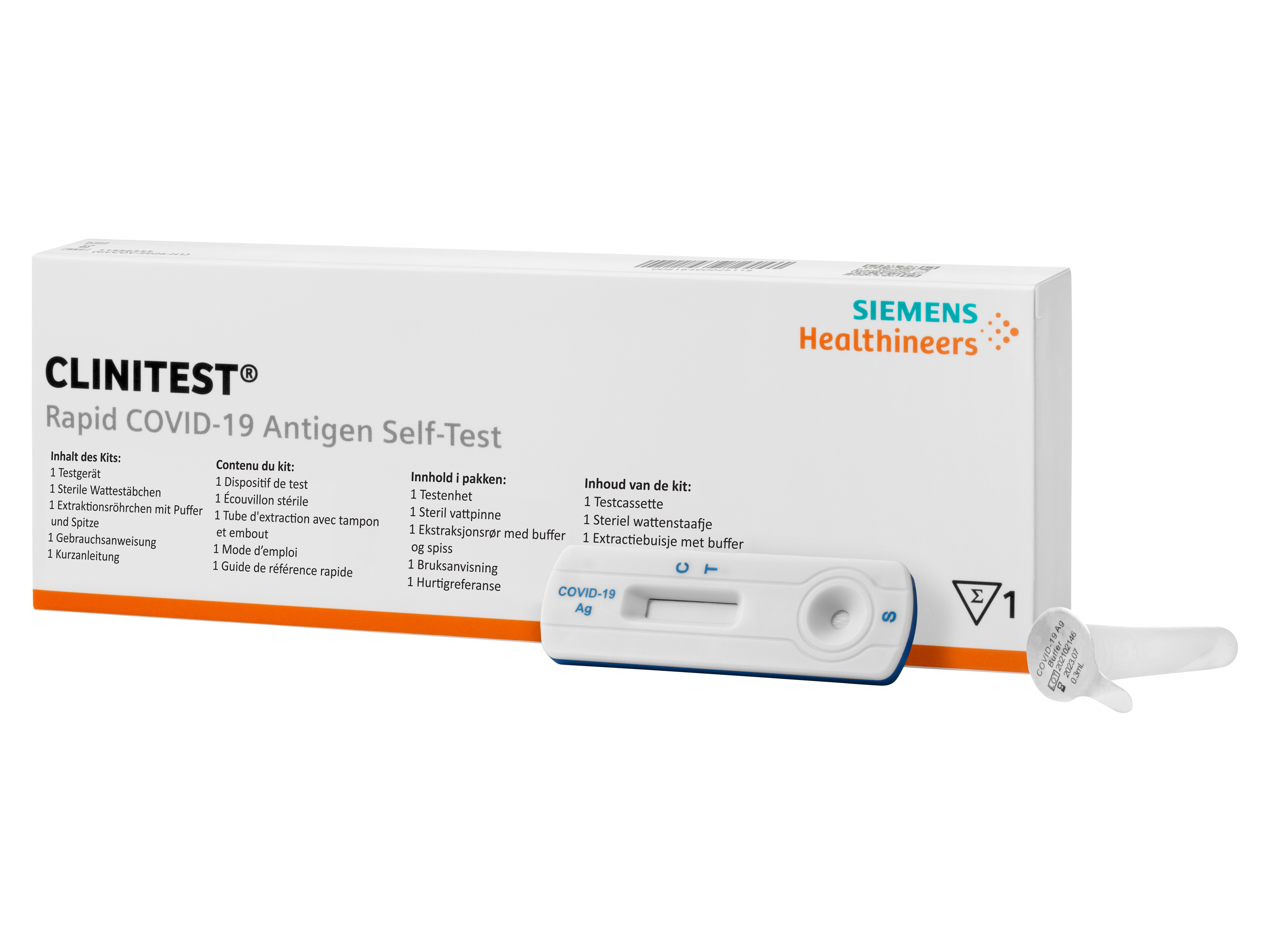 Clinitest Clinitest Rapid COVID-19 Antigen selvtest, 1 test - Hals og ...