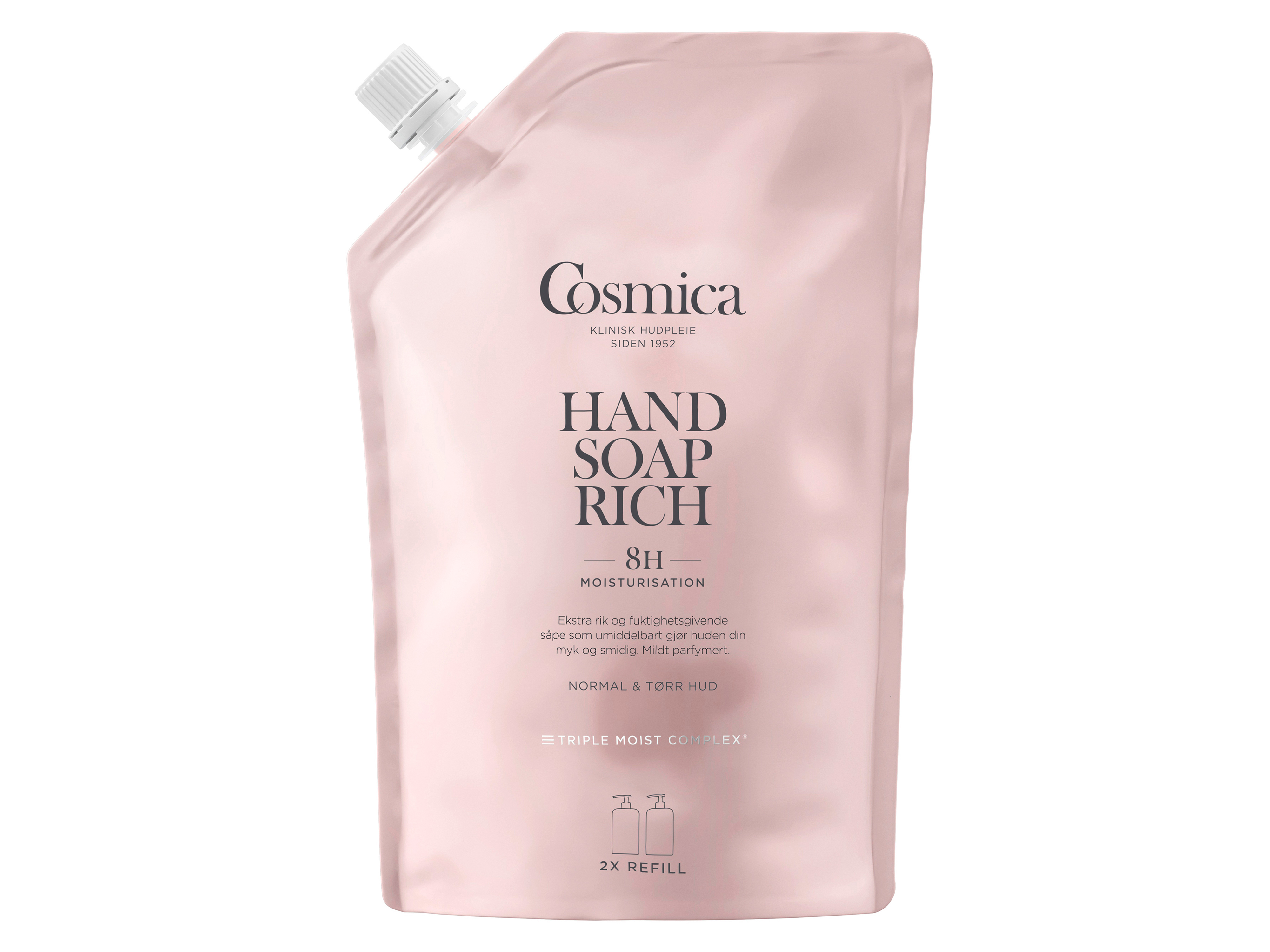 Cosmica Hand Soap Rich med parfyme, refill, 600 ml - Hånd og negl ...