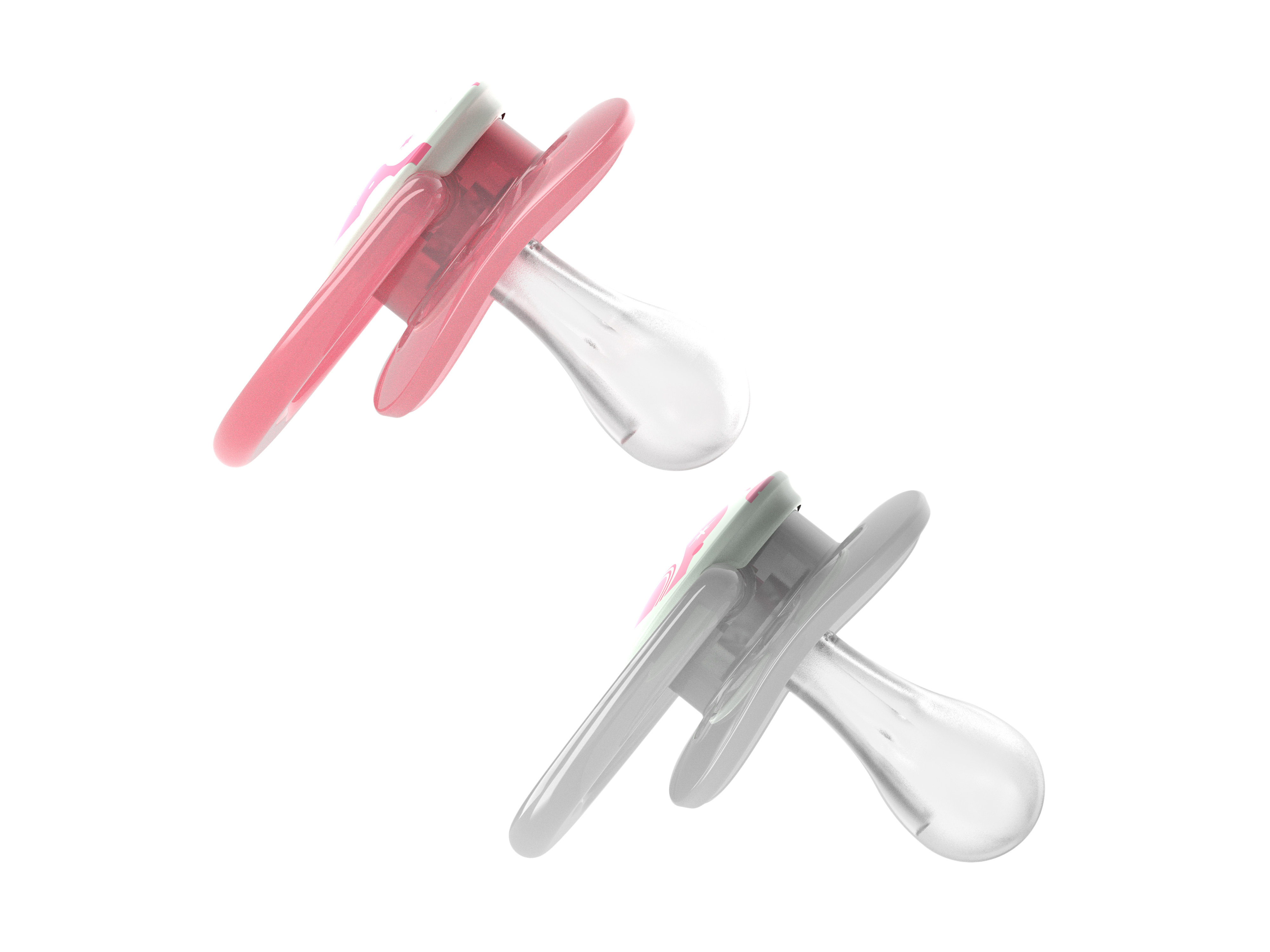 Dr. Brown's Advantage Glow Smokk, 0–6 mnd, grå/rosa, 2 stk. - Smokker ...