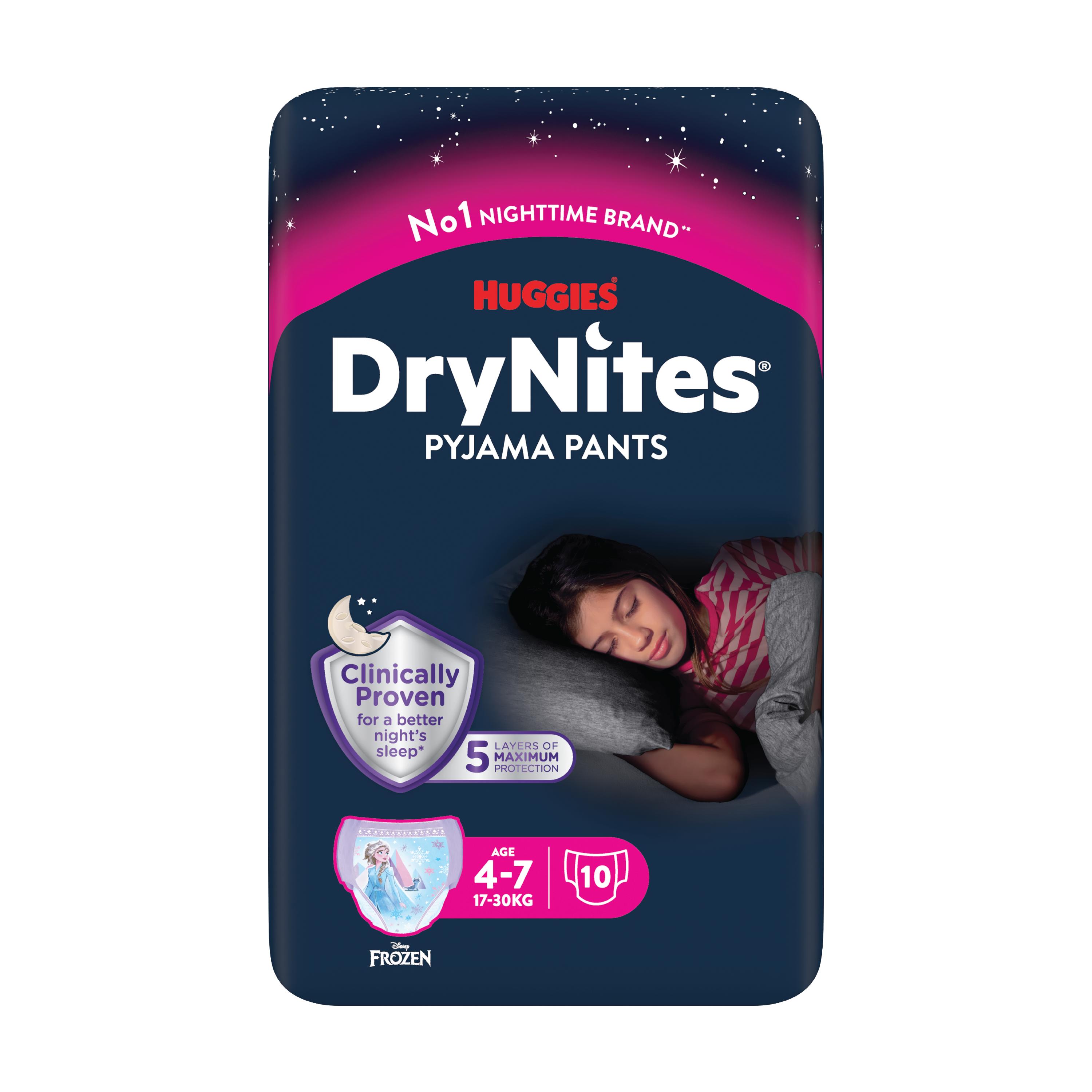DryNites Bleie jente 4-7 år, 10 stk. - Vask og stell - Farmasiet.no