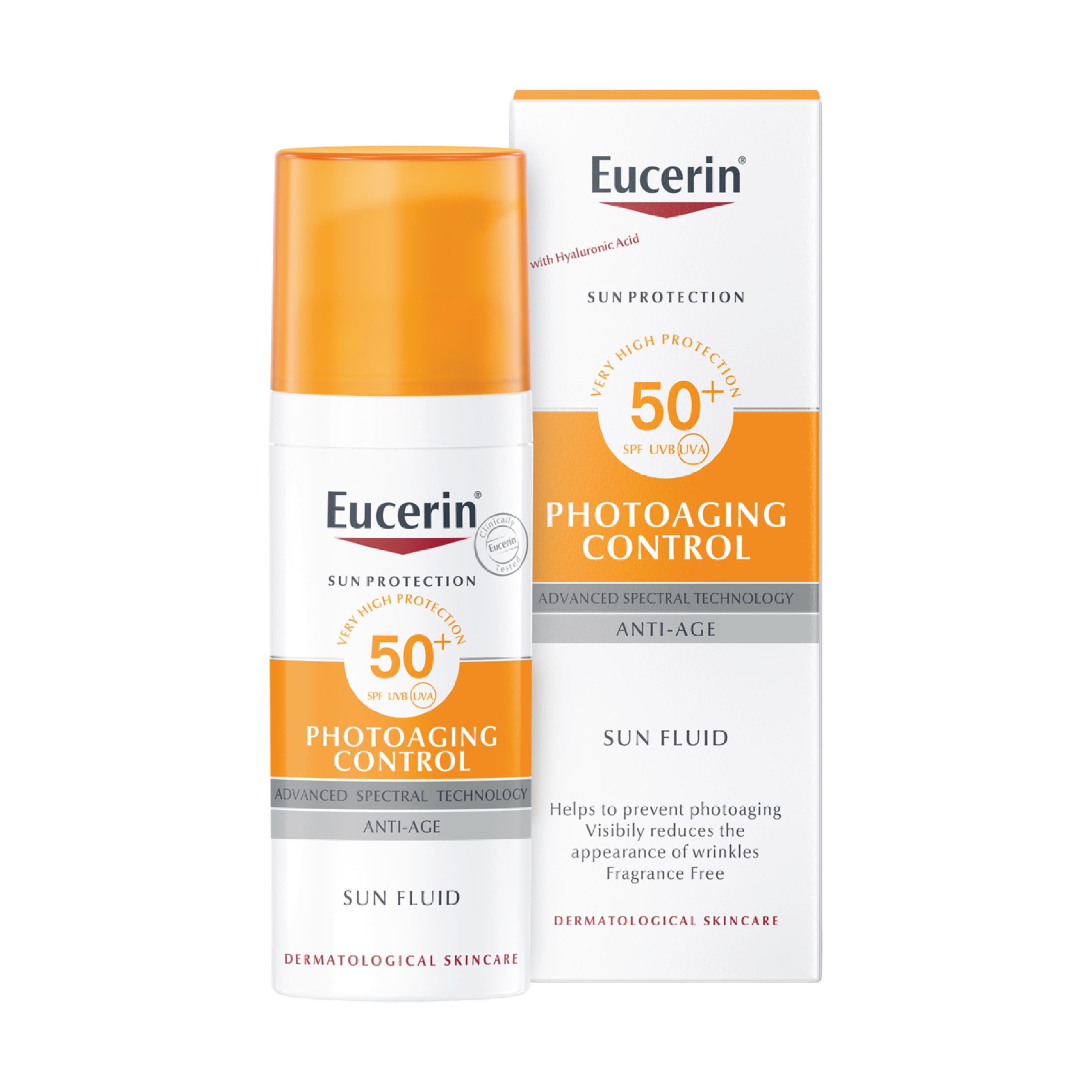 Eucerin Sun Photoaging Control Fluid SPF50+, 50 ml - Solkrem ansikt ...