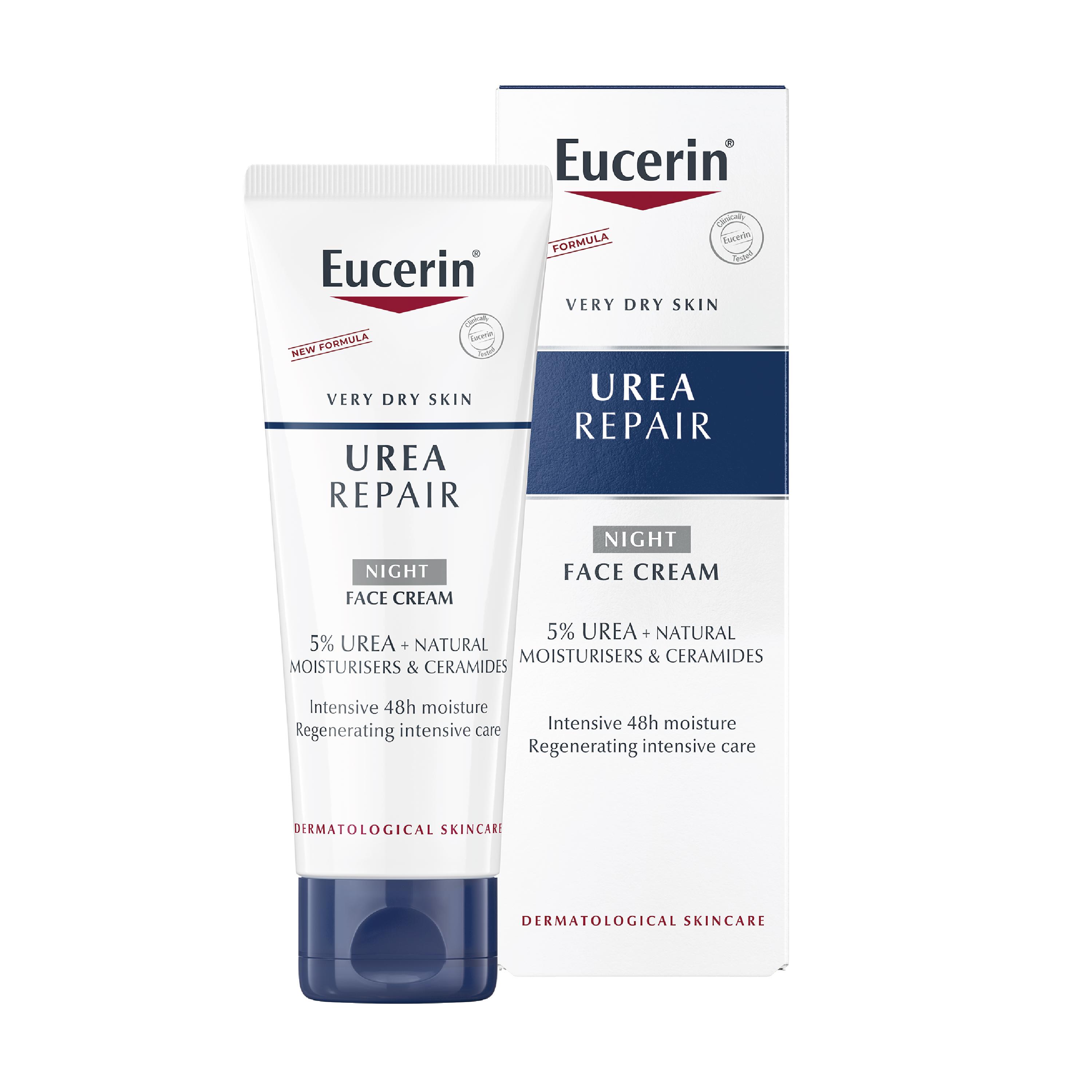 Eucerin UreaRepair Night Face Cream 5% Urea, 50 ml - Eksem - Farmasiet.no