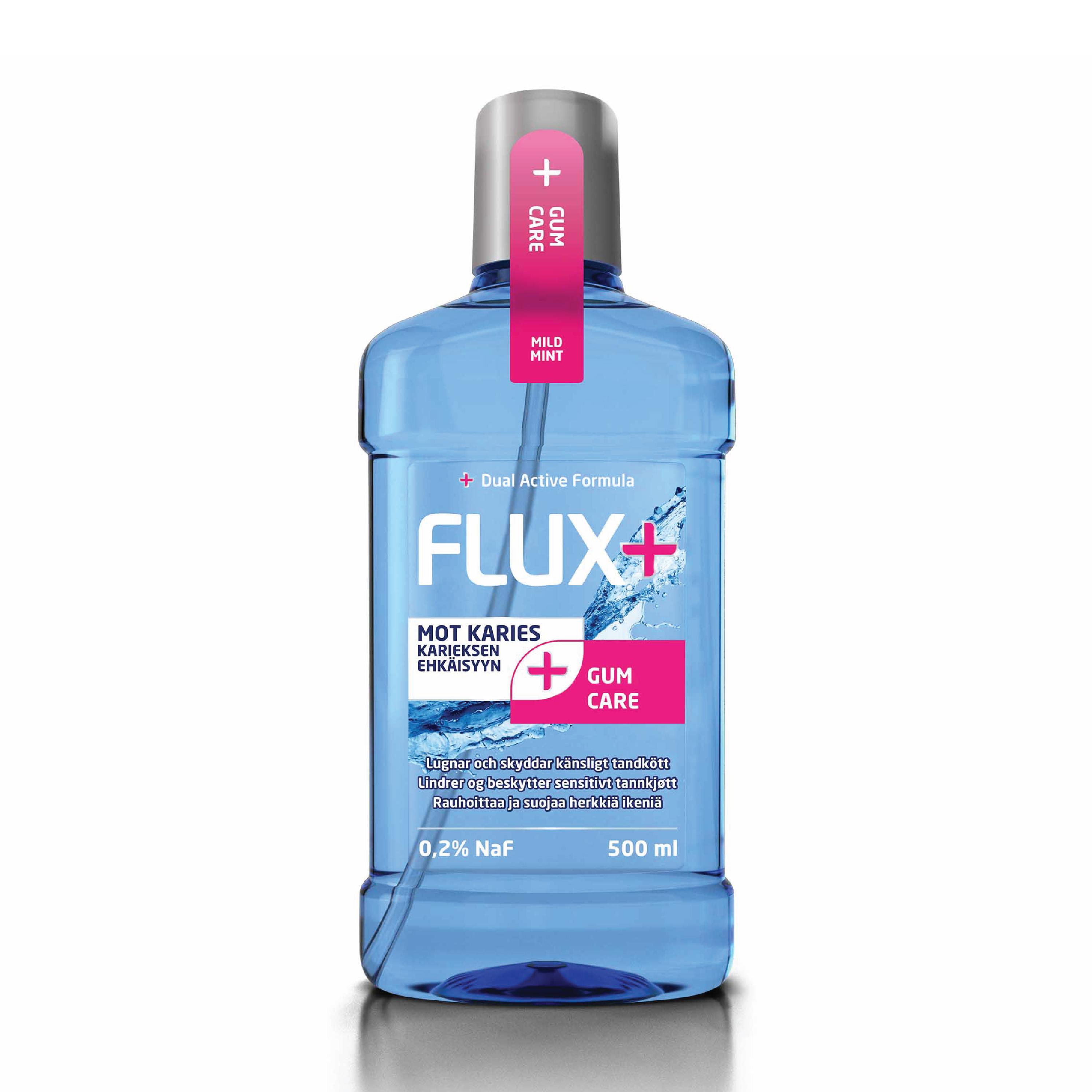 Flux Fluorskyll 0,2% Gum Care, 500 ml - Munnskyll - Farmasiet.no
