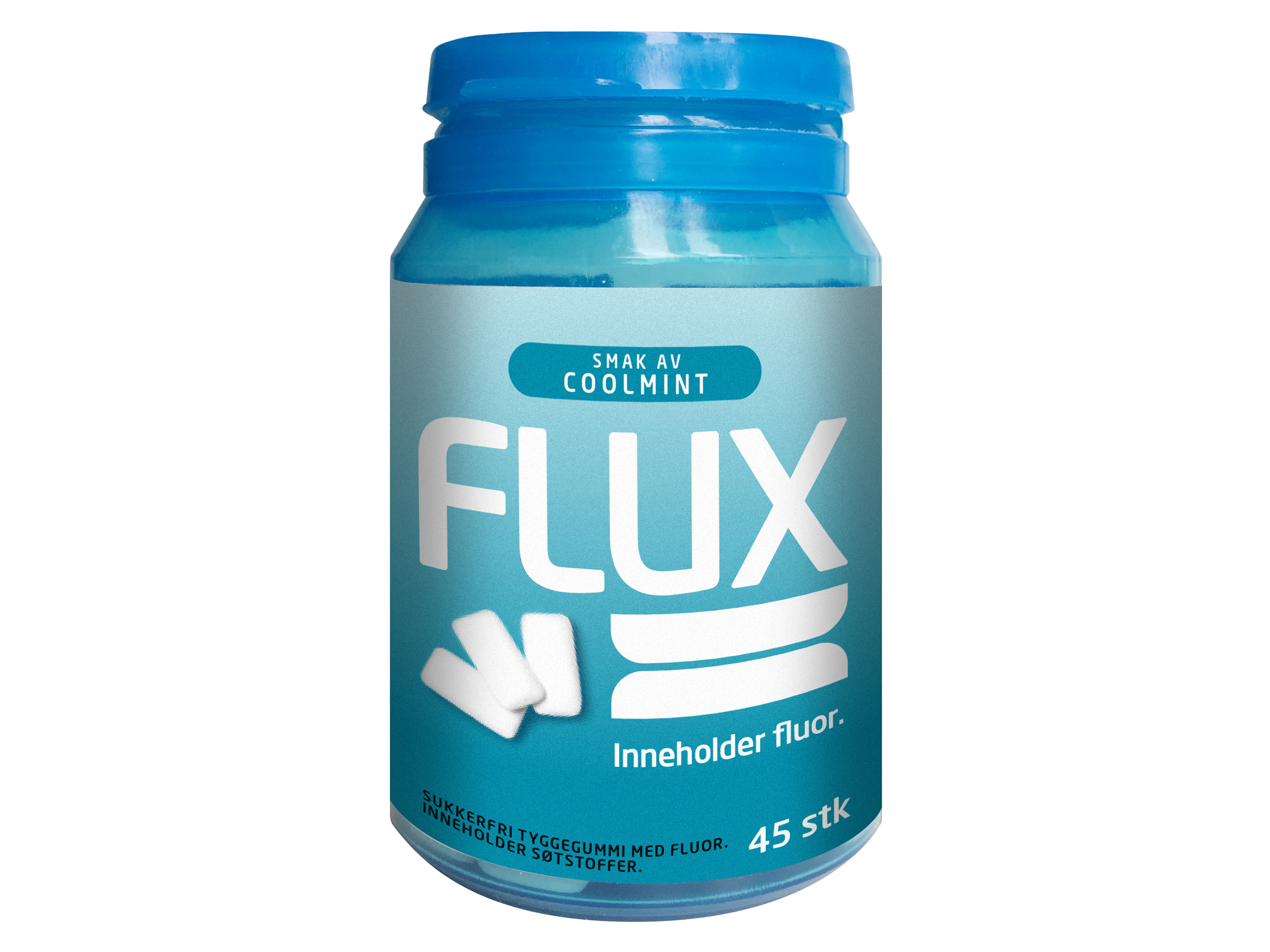 Flux Flux Tyggegum Coolmint, 45 stk - Fluortabletter - Farmasiet.no