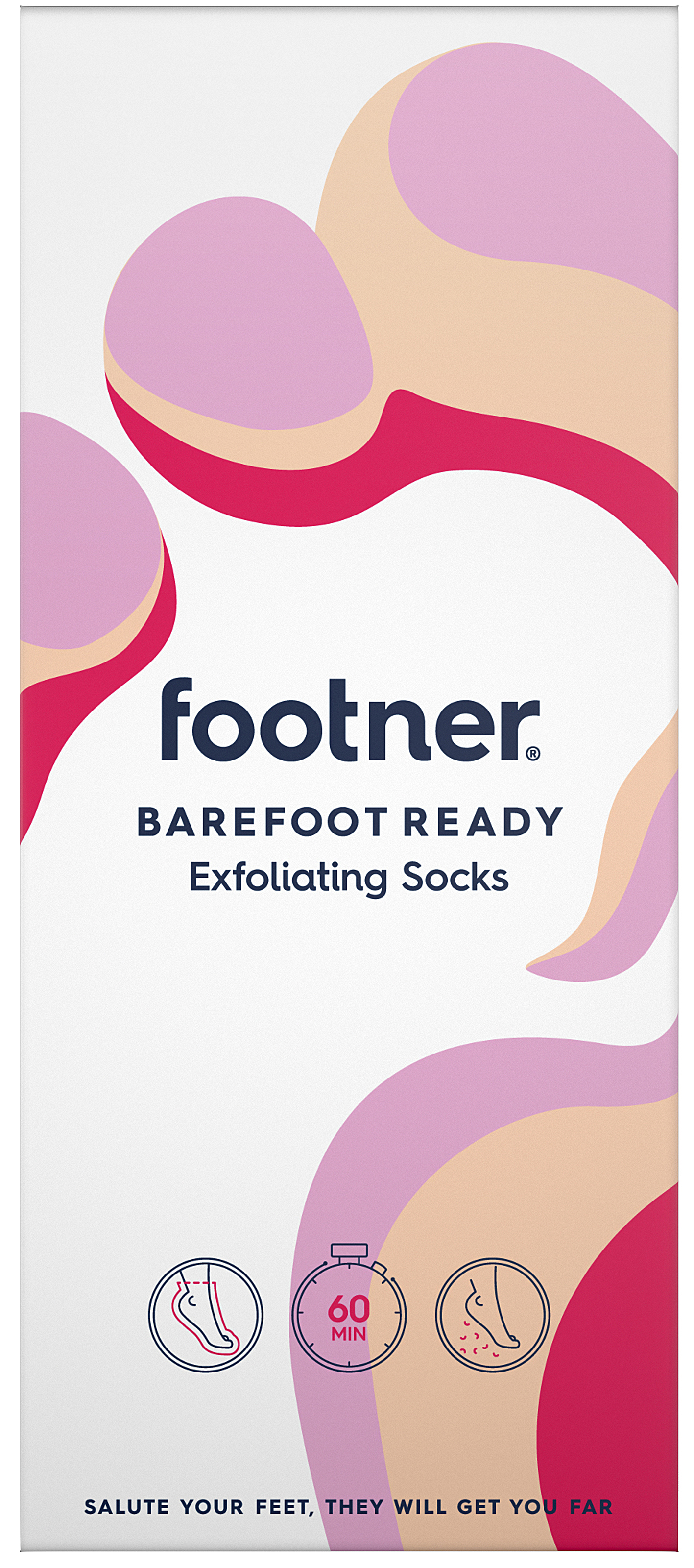 Footner Exfoliating socks, 1 par - Fotpleie - Farmasiet.no