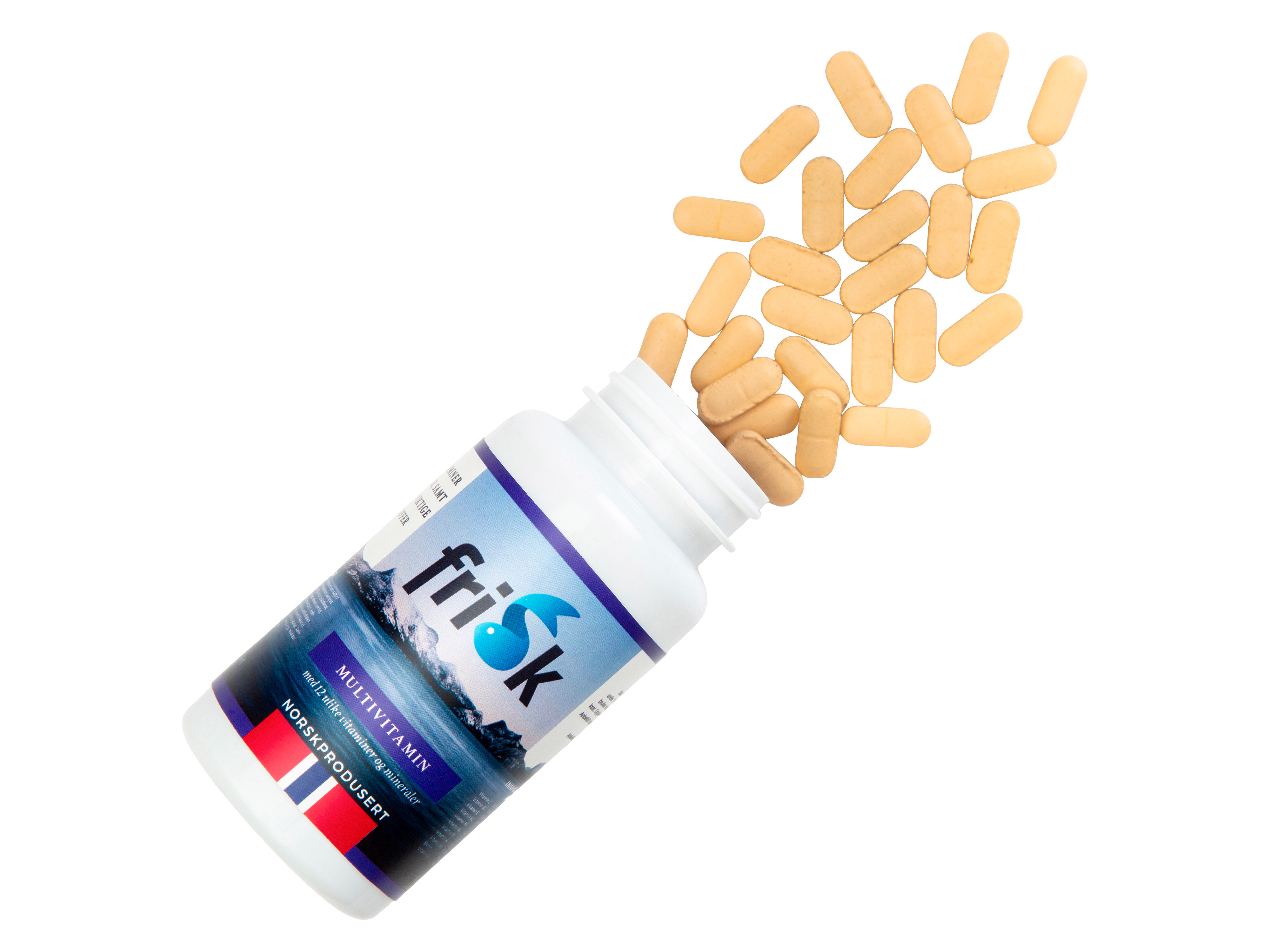 Frisk Multivitamin, 60 Tabletter - Vitaminer og mineraler - Farmasiet.no
