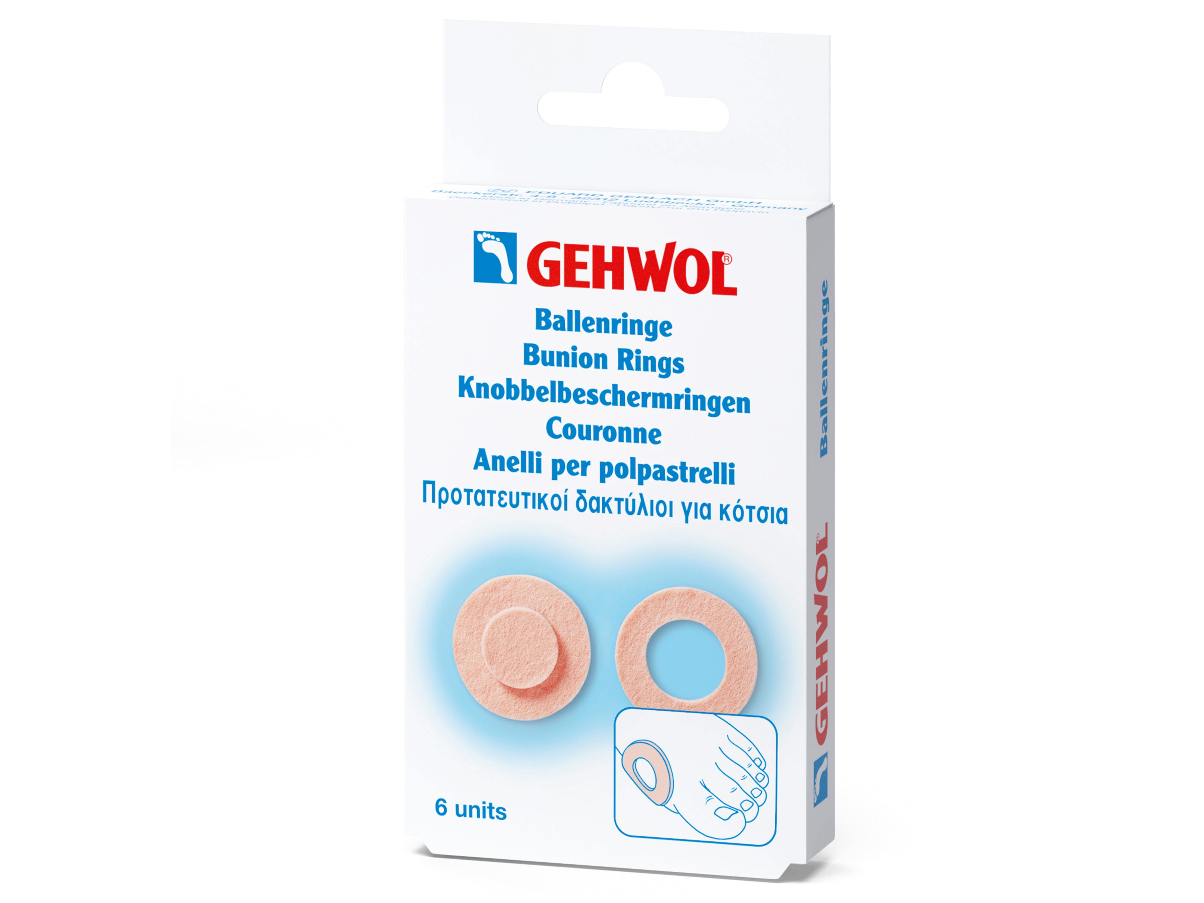 Gehwol Bunion Ring – rund, 6 stk. - Fotpleie - Farmasiet.no