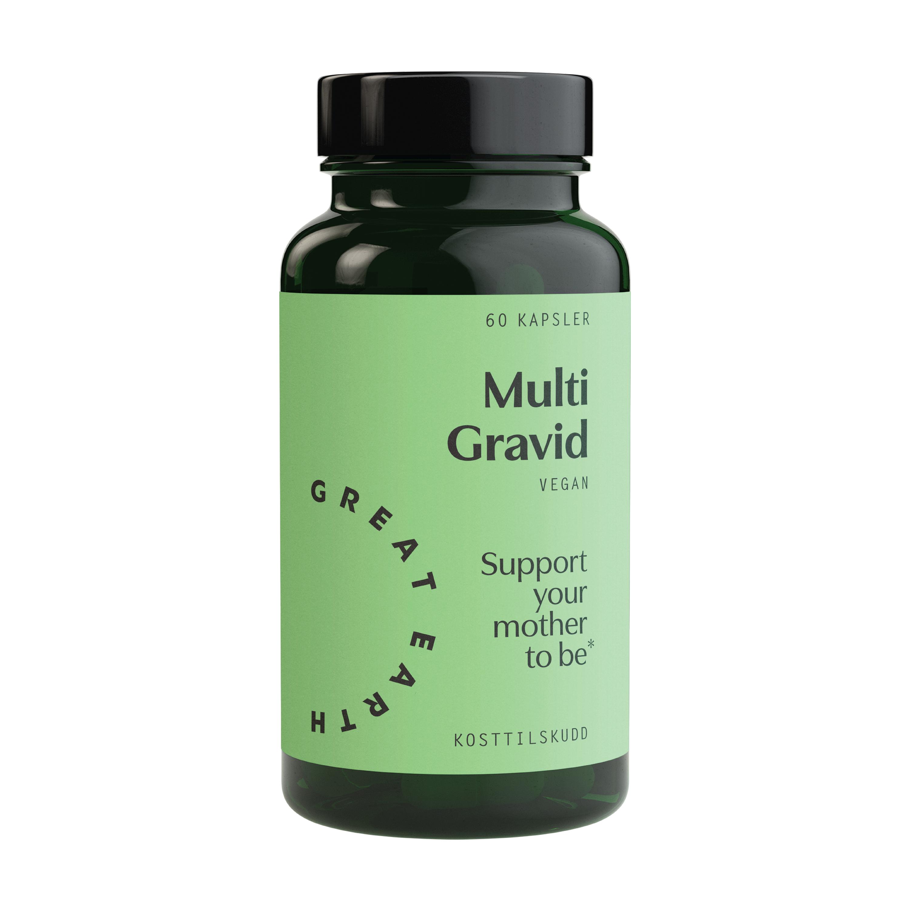 Great Earth Multi Gravid kapsler, 60 stk. - Vitaminer og mineraler ...