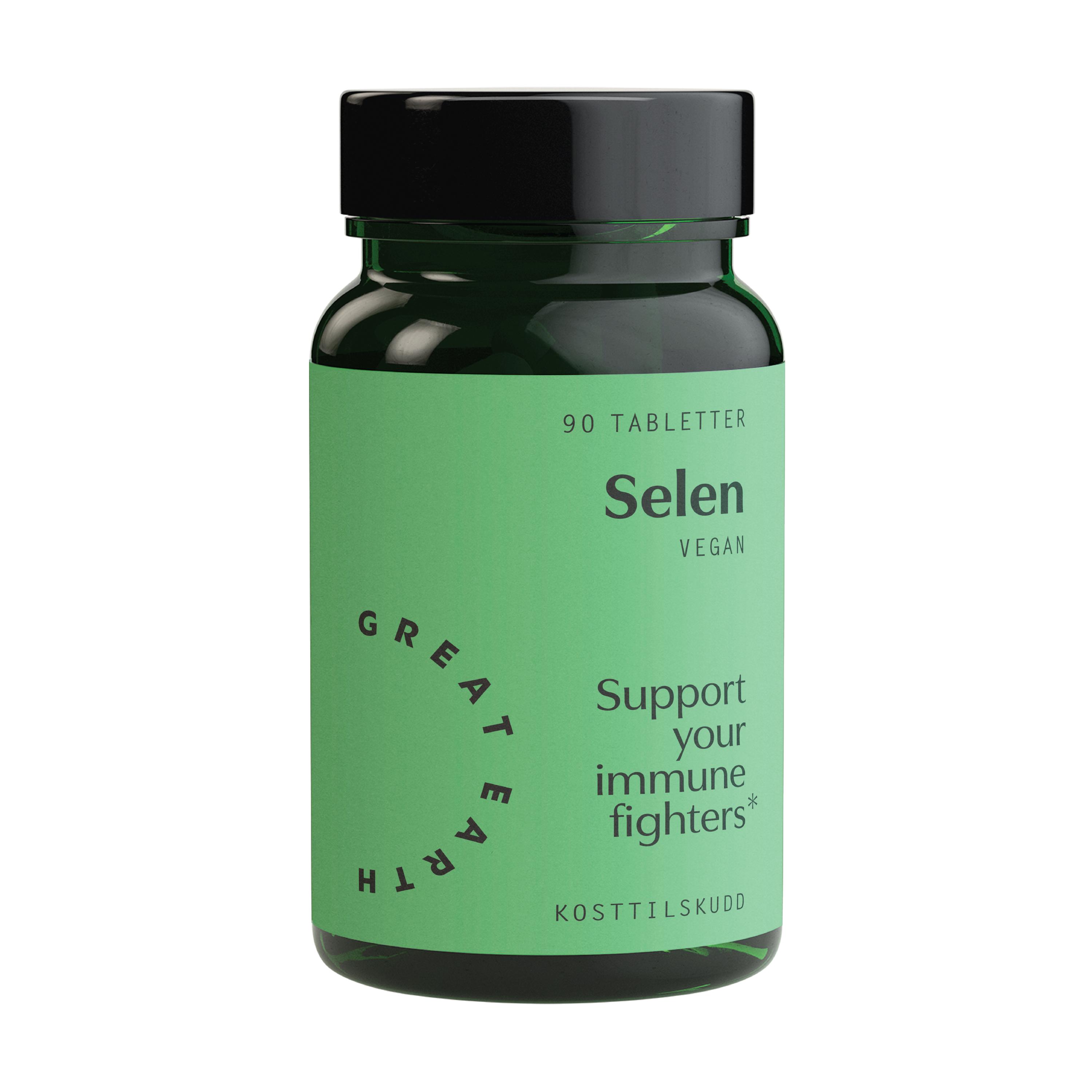Great Earth Selen tabletter, 90 stk. - Vitaminer og mineraler ...