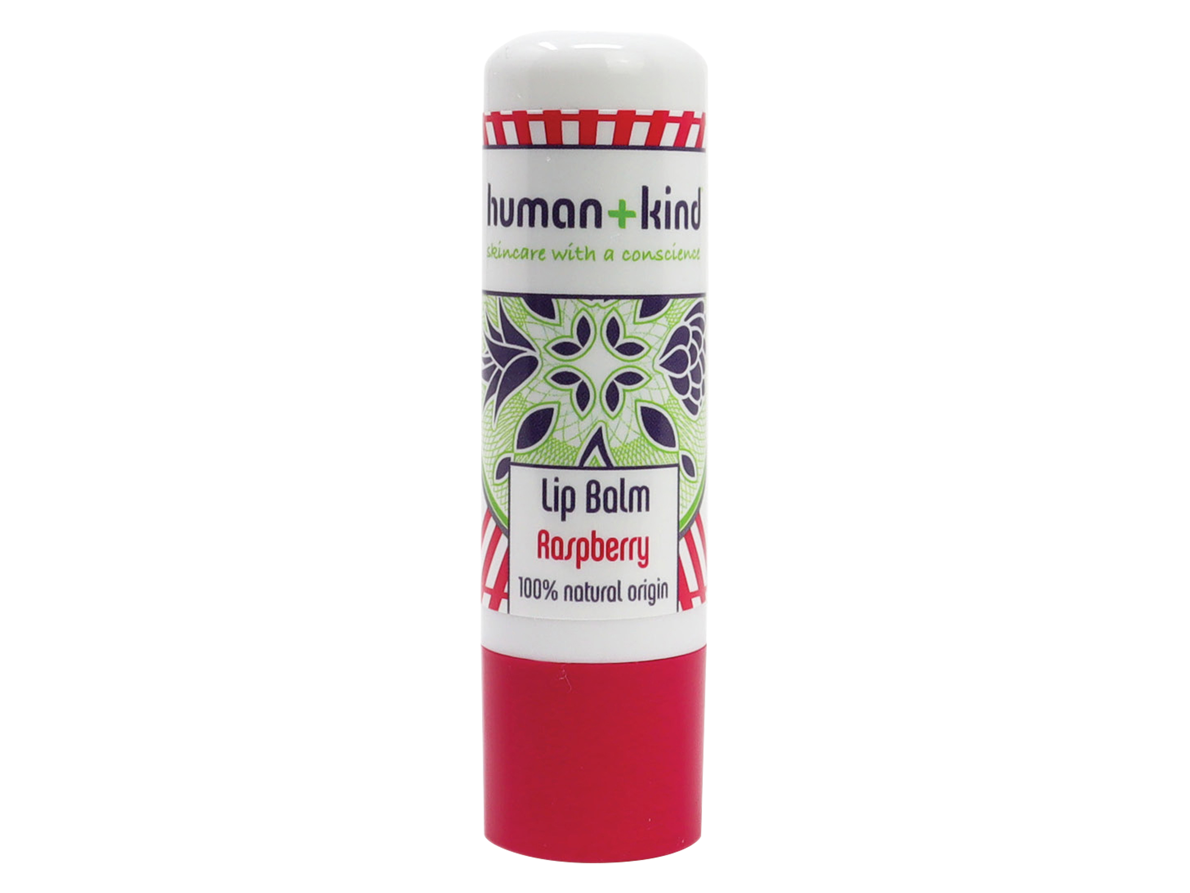 Human+Kind Lip Balm Raspberry, 4,8 gram. - Lepper - Farmasiet.no