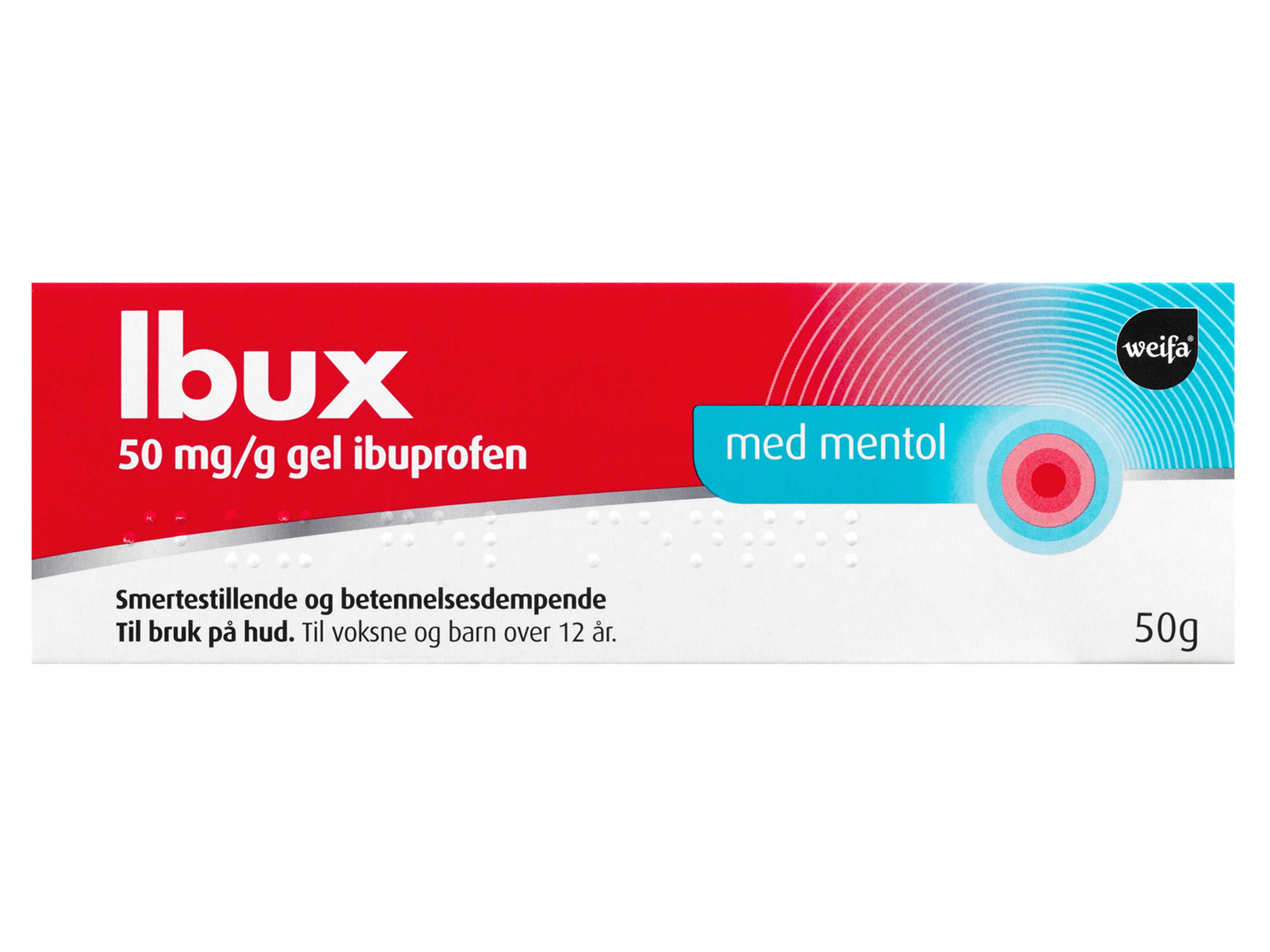 Ibux Gel 50 mg/g mentol, 50 gram - Forstuelse - Farmasiet.no
