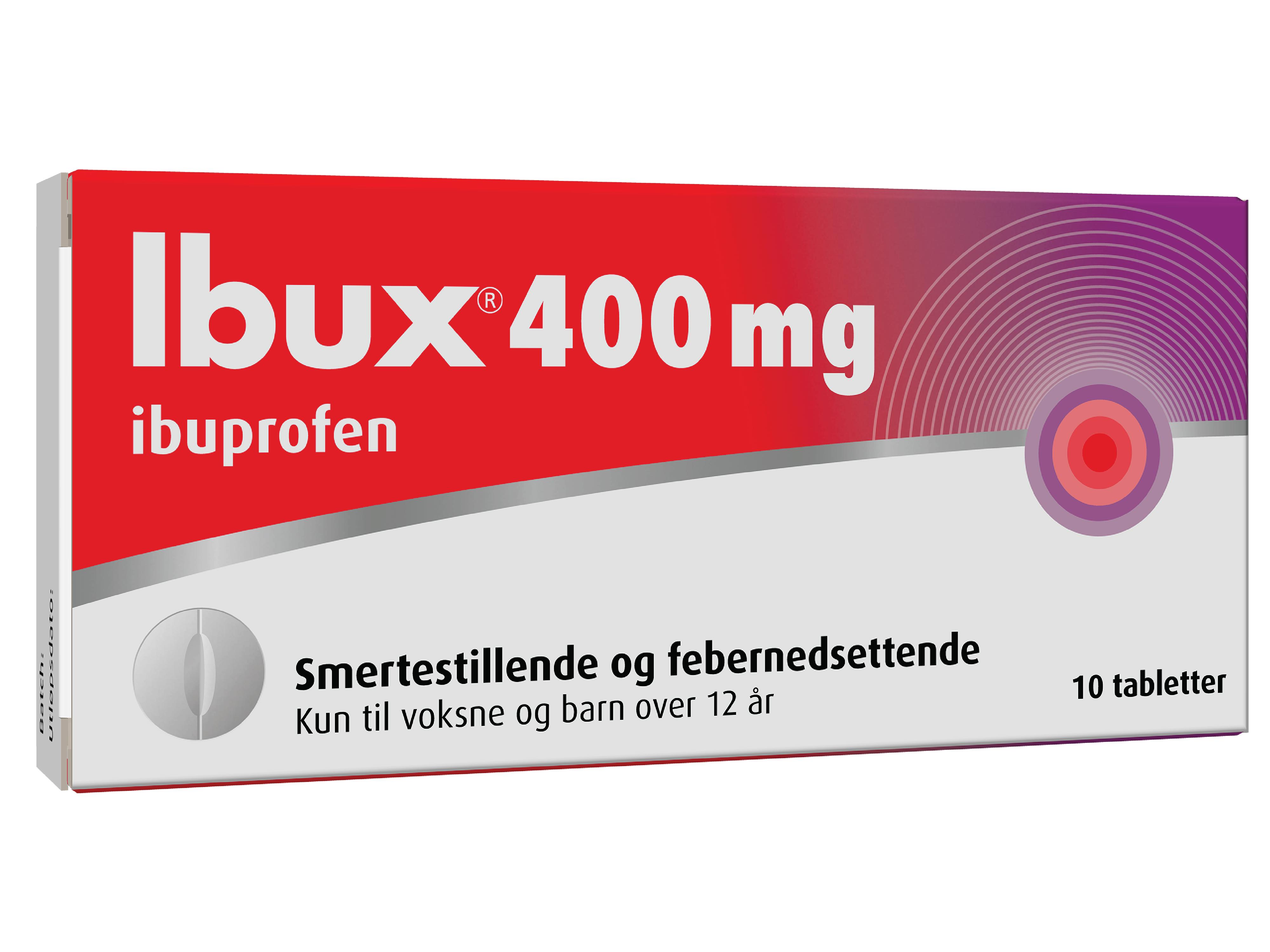 Ibux 400 mg tabletter, 10 stk. - Smertestillende og febernedsettende ...