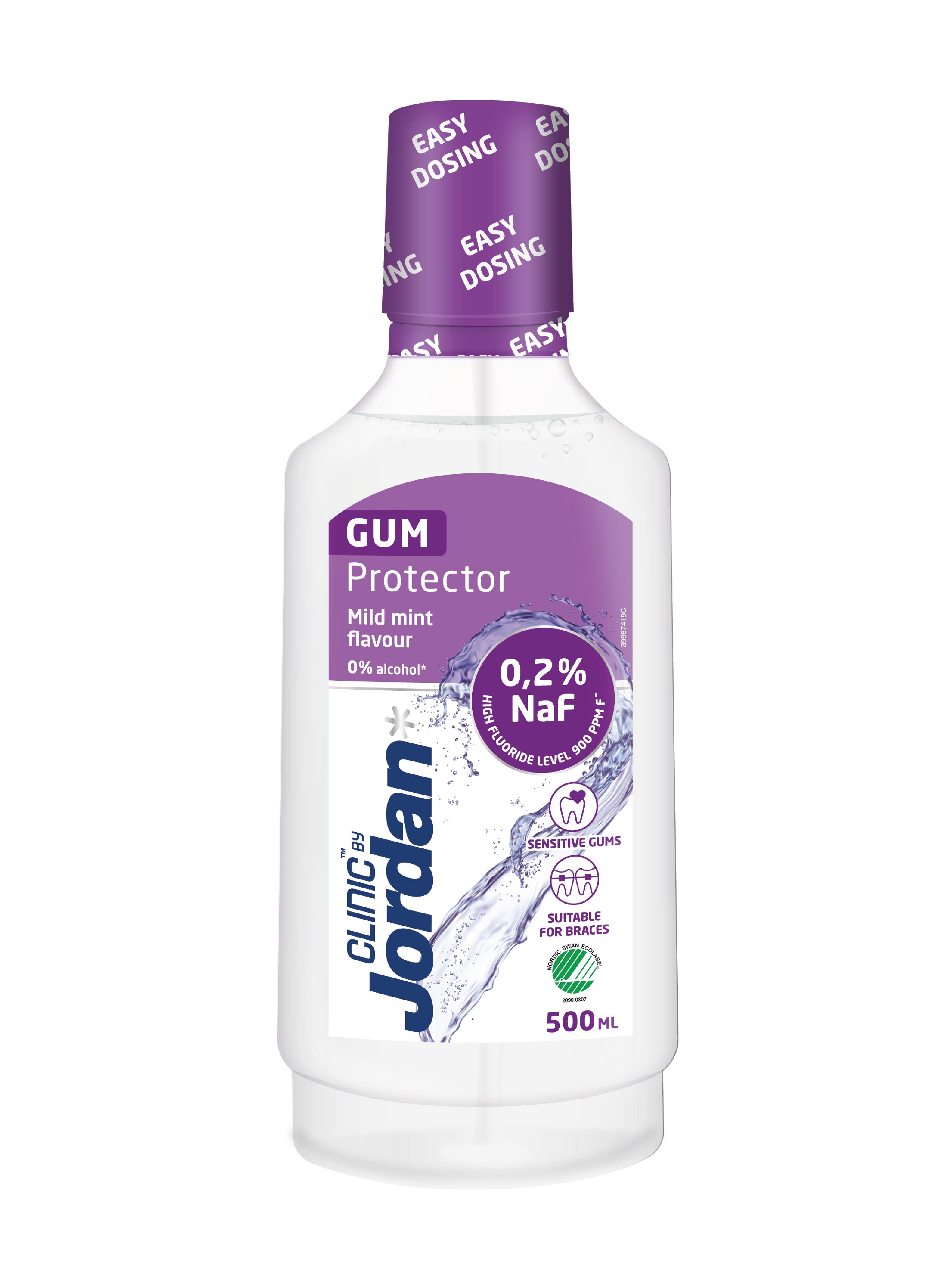 Jordan Clinic Gum Protector Fluorskyll, 500 ml - Munnskyll - Farmasiet.no