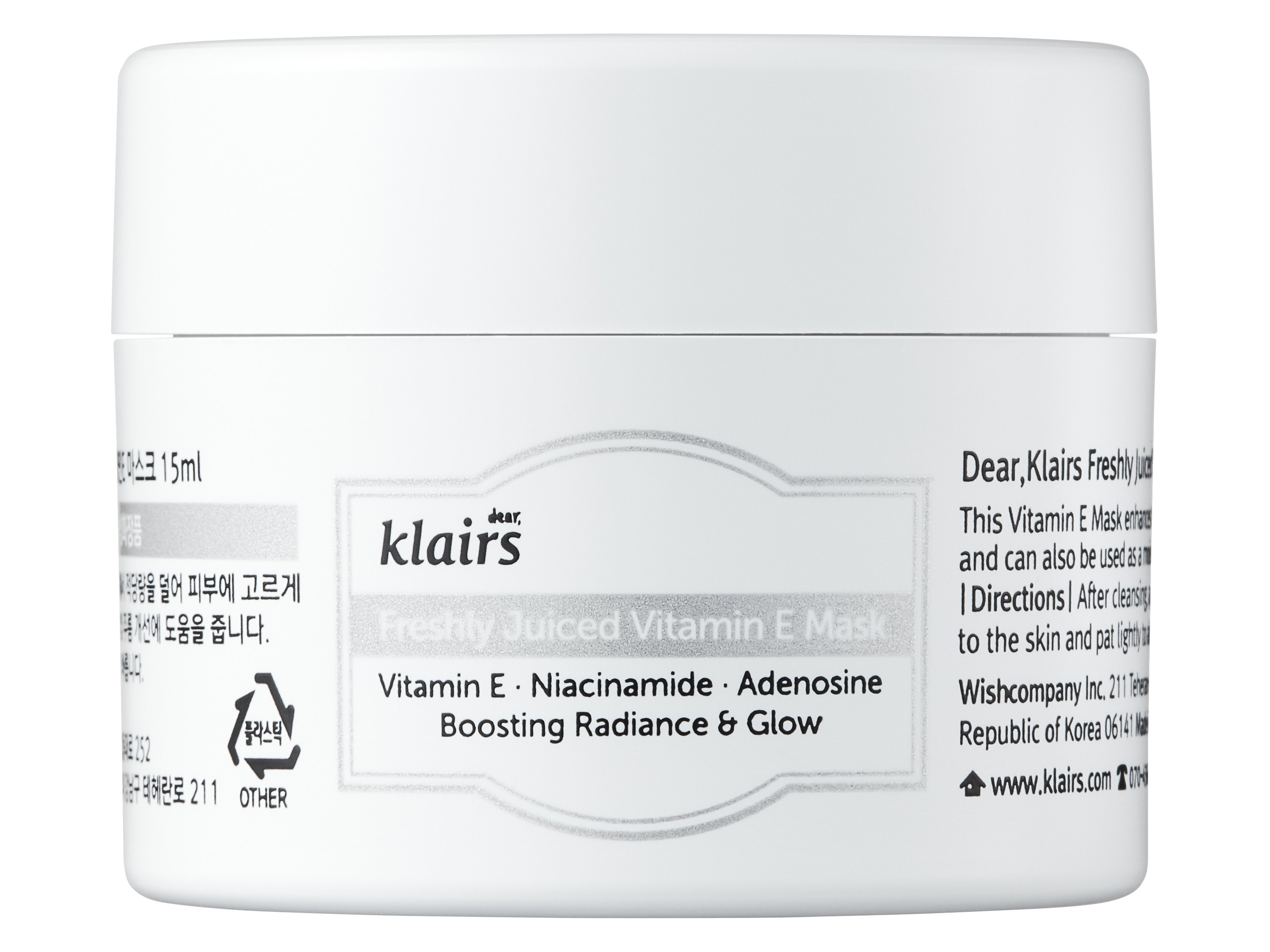 Klairs Freshly Juiced Vitamin E Mask Mini, 15 ml - Ansiktsmasker og ...