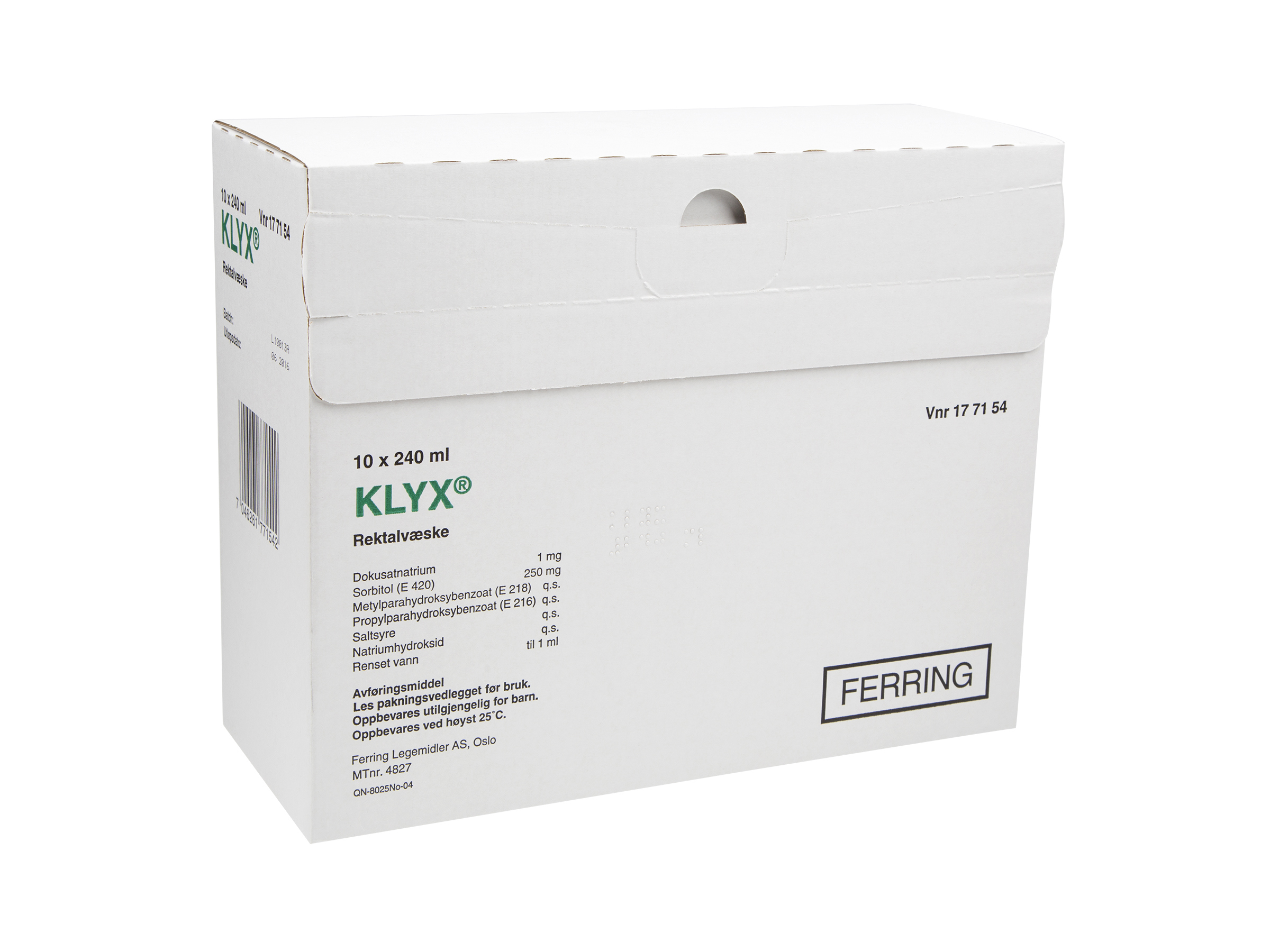 Klyx Rektalvæske (klystèr), 10 x 240 ml. - Forstoppelse - Farmasiet.no