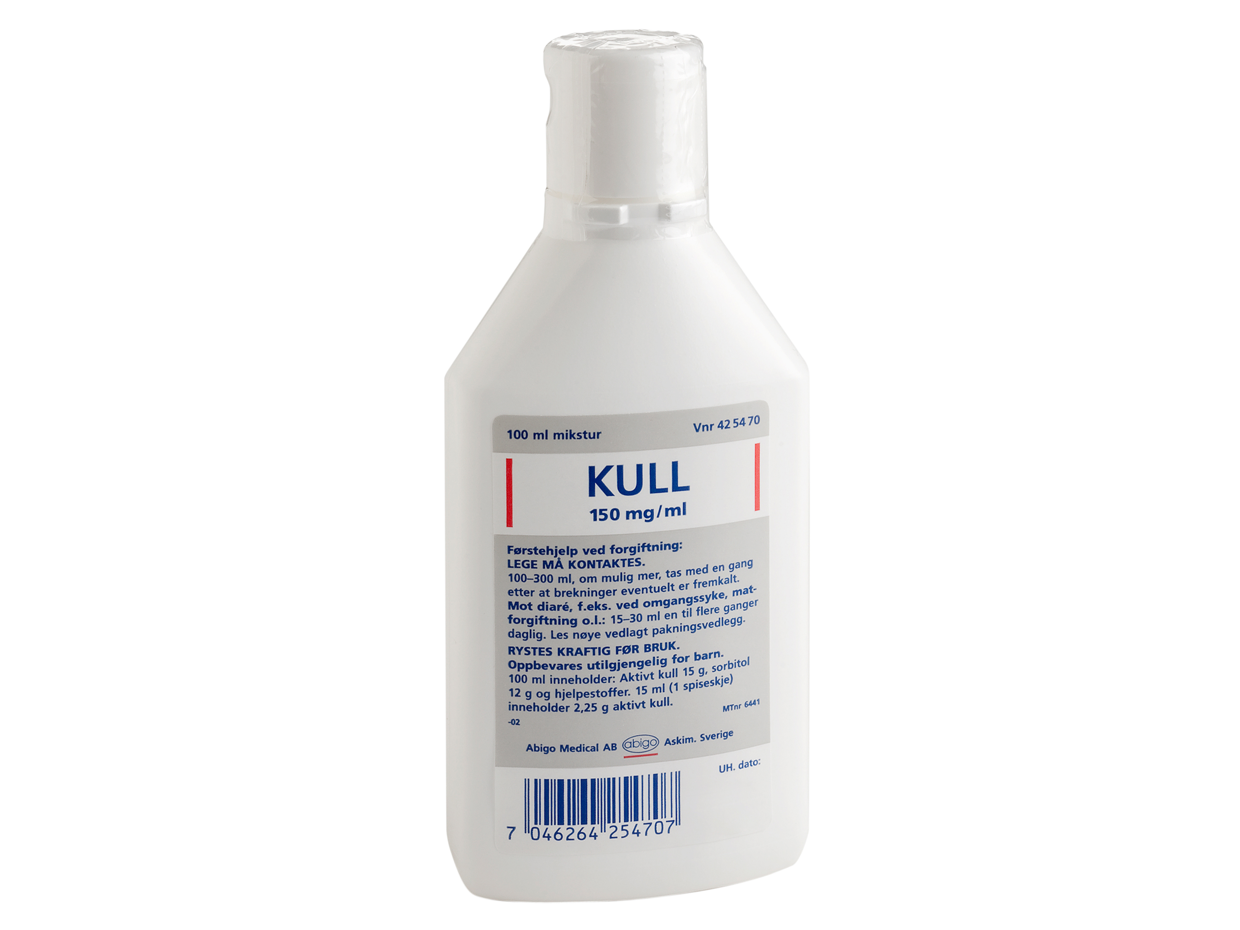 Kull Mikstur 150mg/ml, 100 ml - Forgiftning - Farmasiet.no