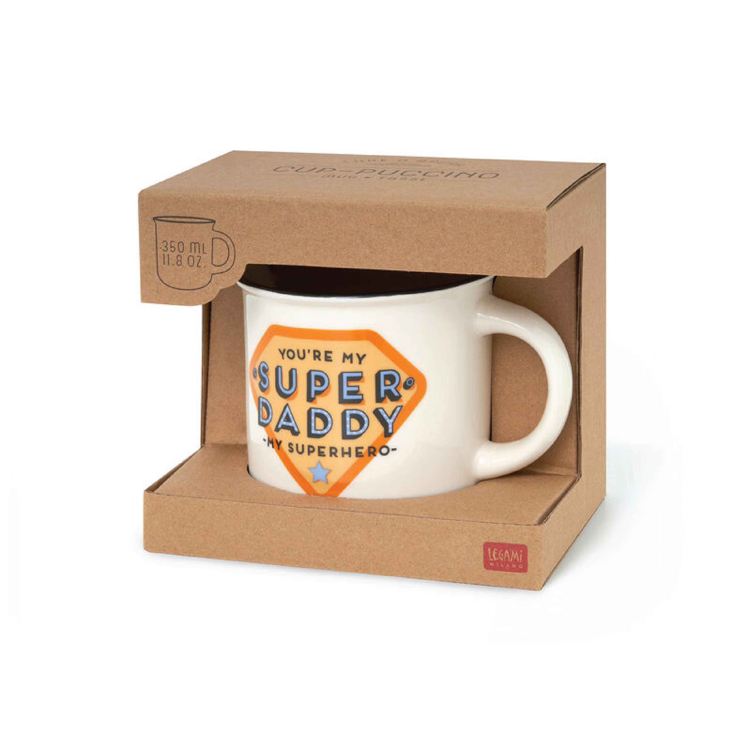 LEGAMI Super Daddy Cup-puccino krus, 350 ml - Hus og hjem - Farmasiet.no
