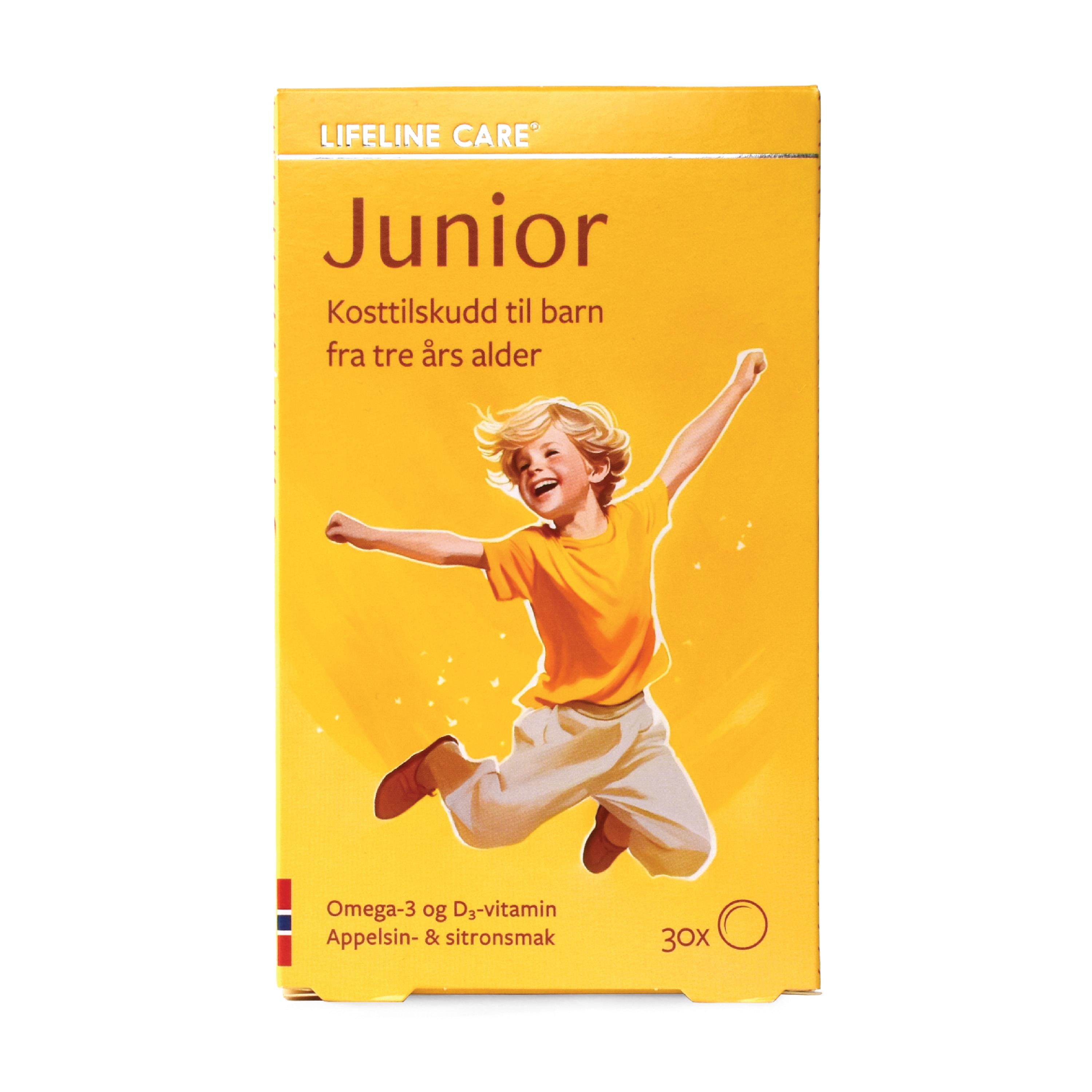 Lifeline Care Kosttilskudd Junior, 30 geléputer - Tran og ...