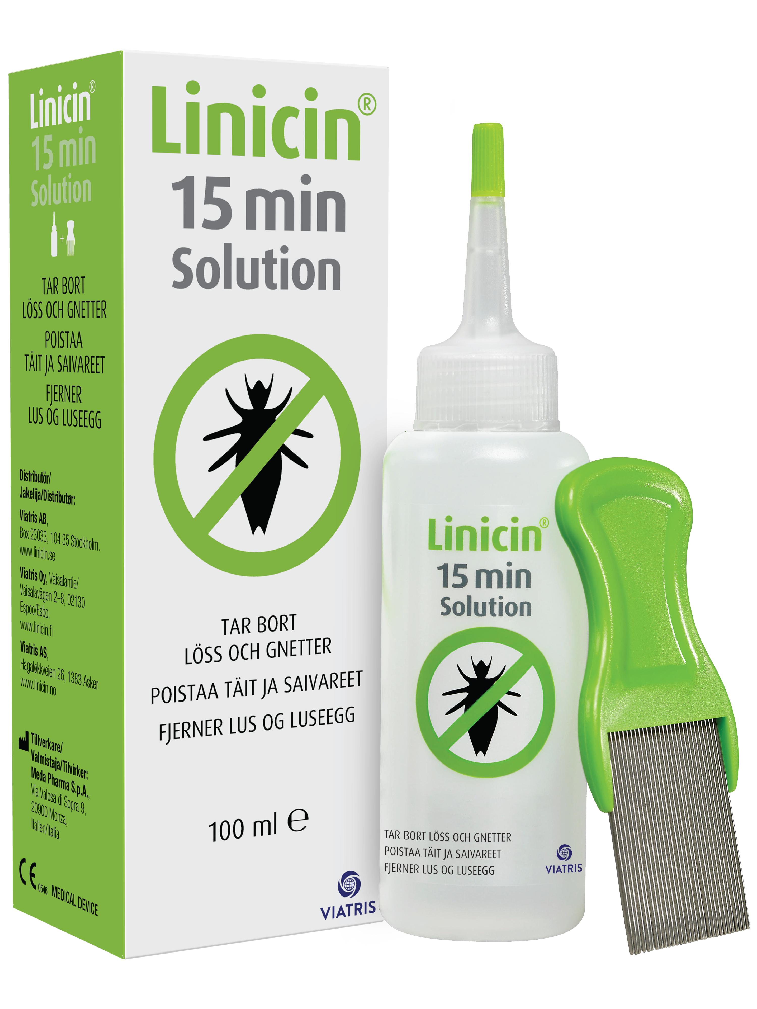 Linicin 15 min solution, 100 ml - Hodelus - Farmasiet.no