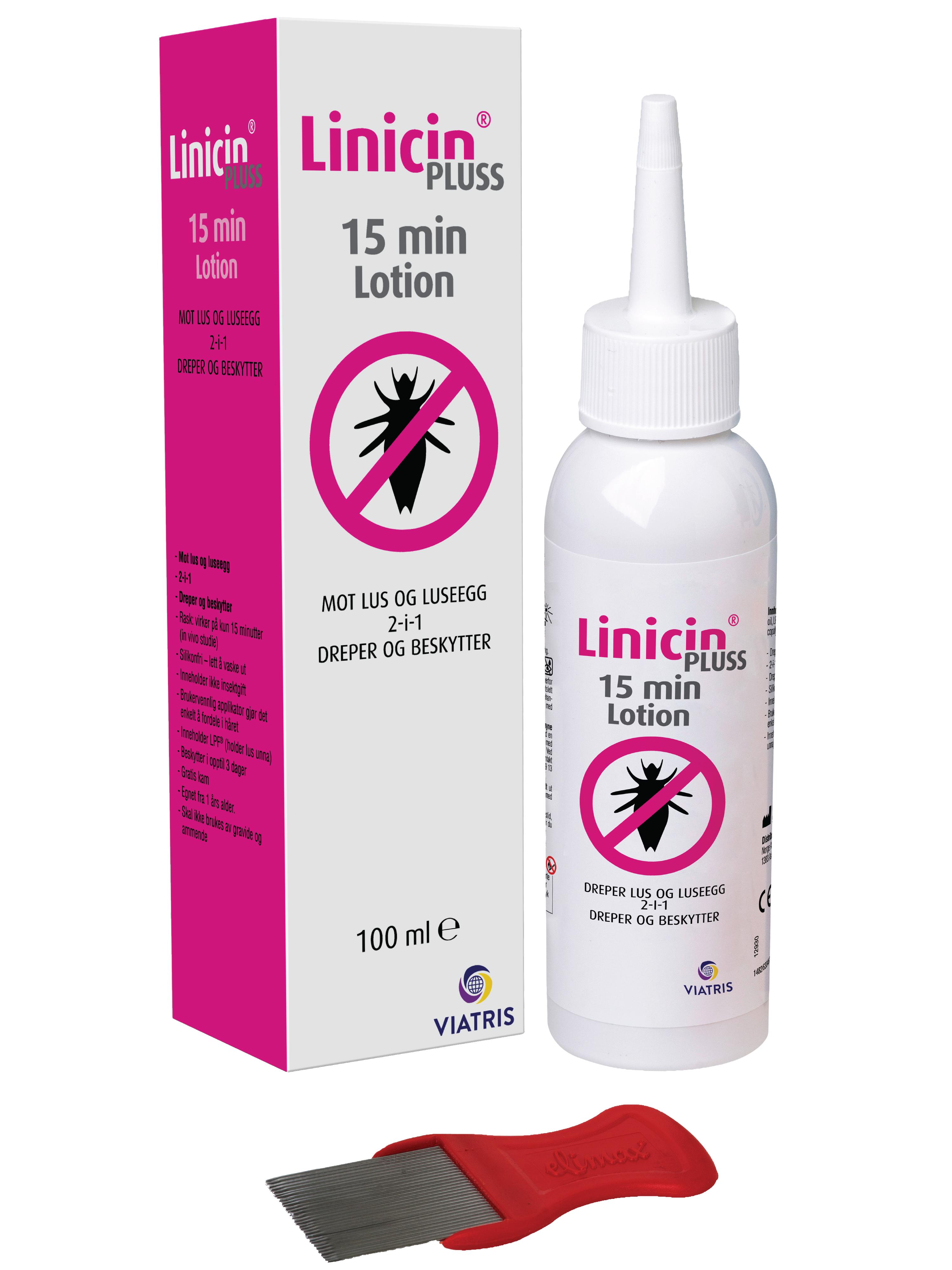Linicin Pluss 15min lotion, 100 ml - Hodelus - Farmasiet.no
