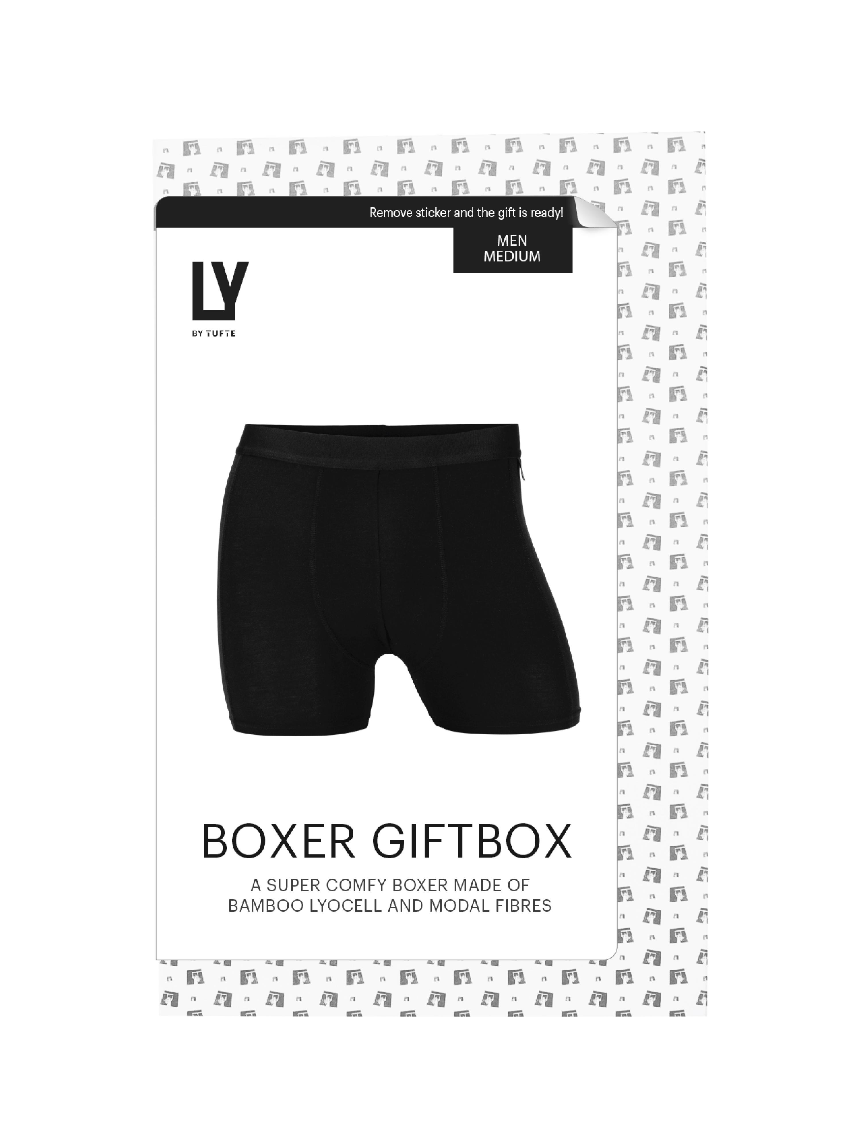 LY by Tufte Boxer Giftbox Black, Størrelse XL, 1 stk. - Klær - Farmasiet.no