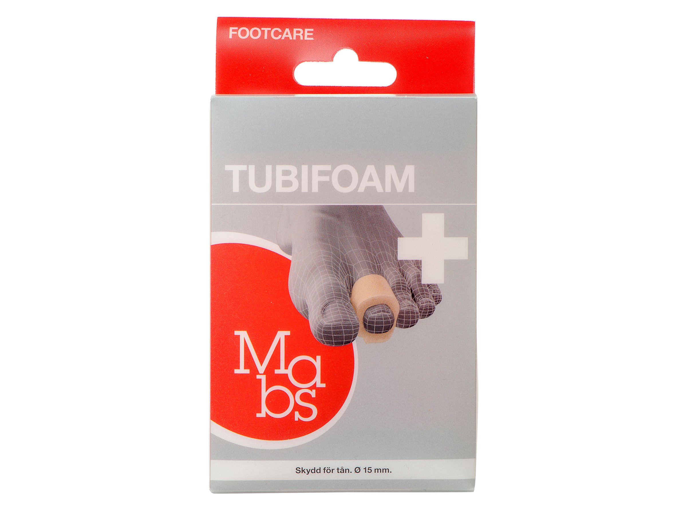 Mabs Mabs Tubifoam 15 mm x 10 cm, 2 stk. - Fotpleie - Farmasiet.no