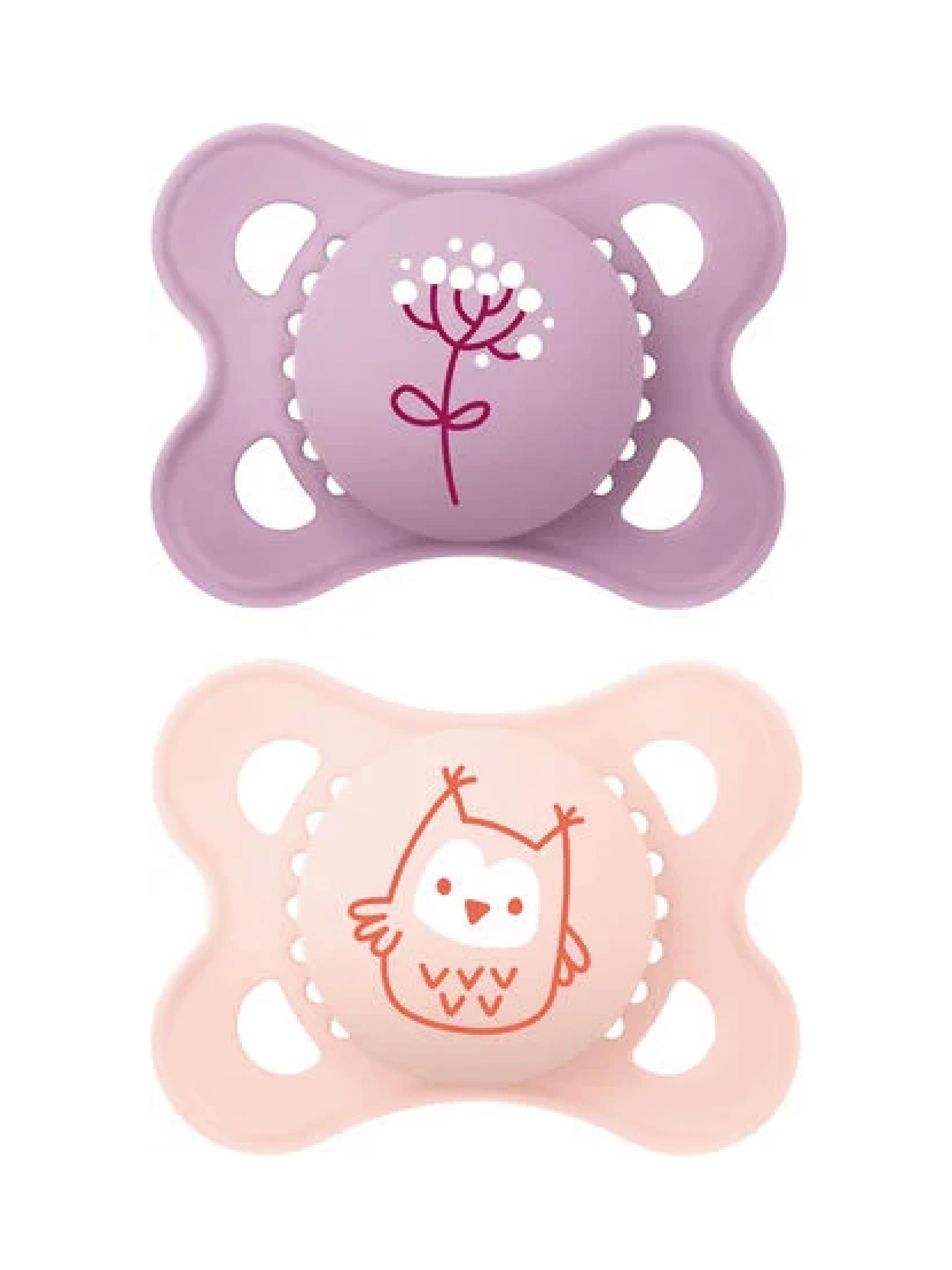 MAM Original Silk Teat Smokk, 0-6 mnd., rosa/lilla, 2 stk. - Smokker ...