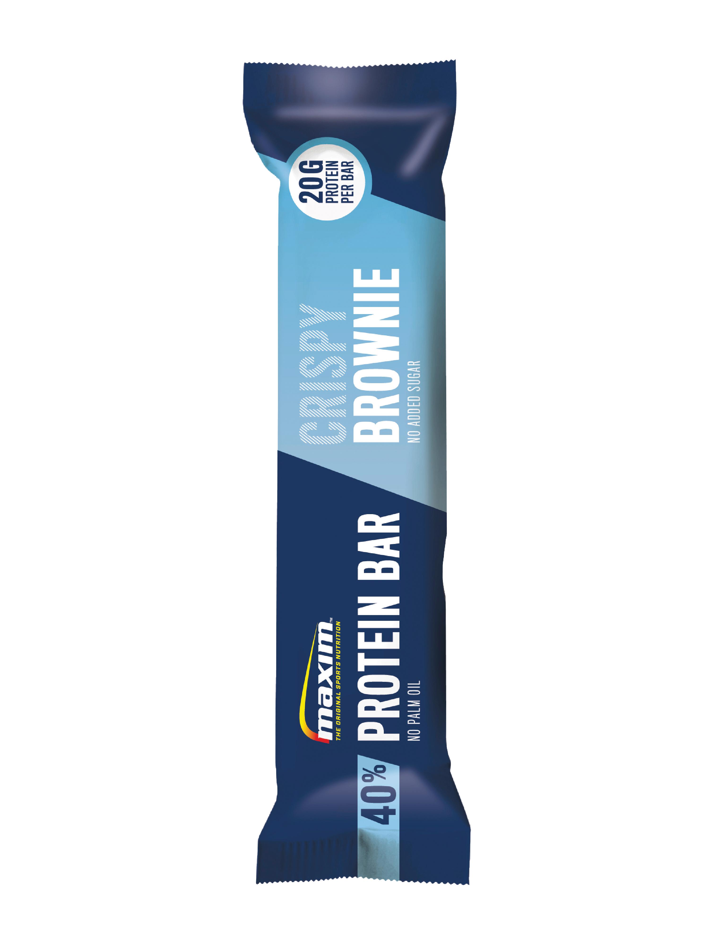 Maxim 40 % Protein Bar Crispy Brownie, 50 g - Sportsernæring - Farmasiet.no