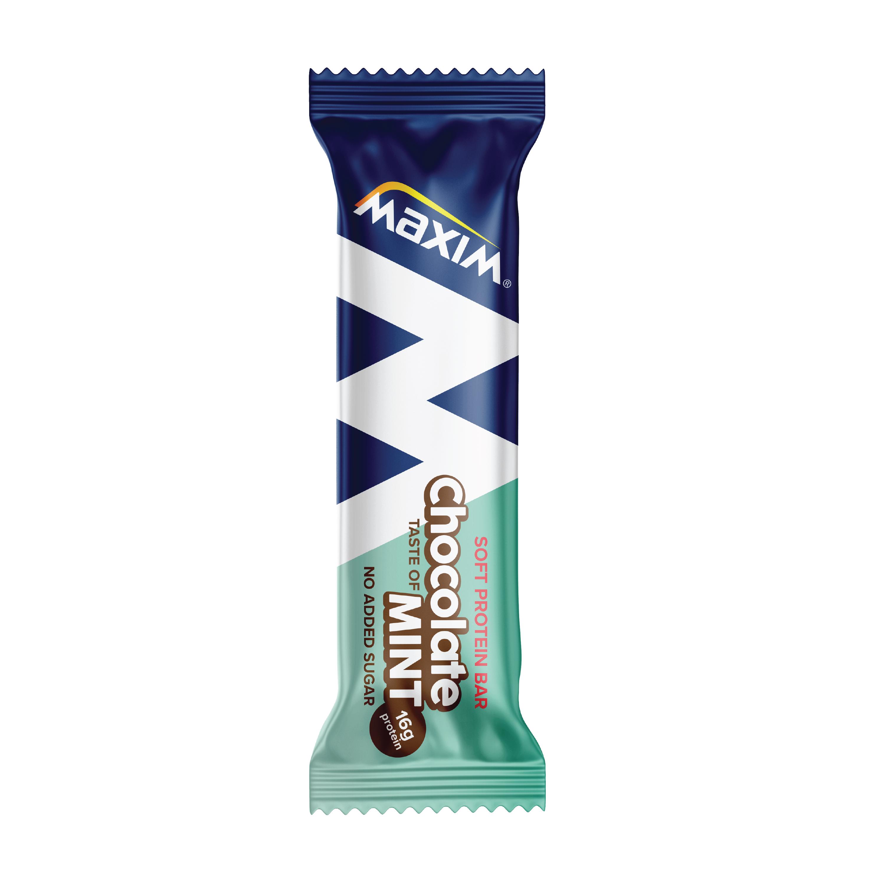 Maxim Soft Protein Bar Chocolate Mint, 55 g - Sportsernæring - Farmasiet.no