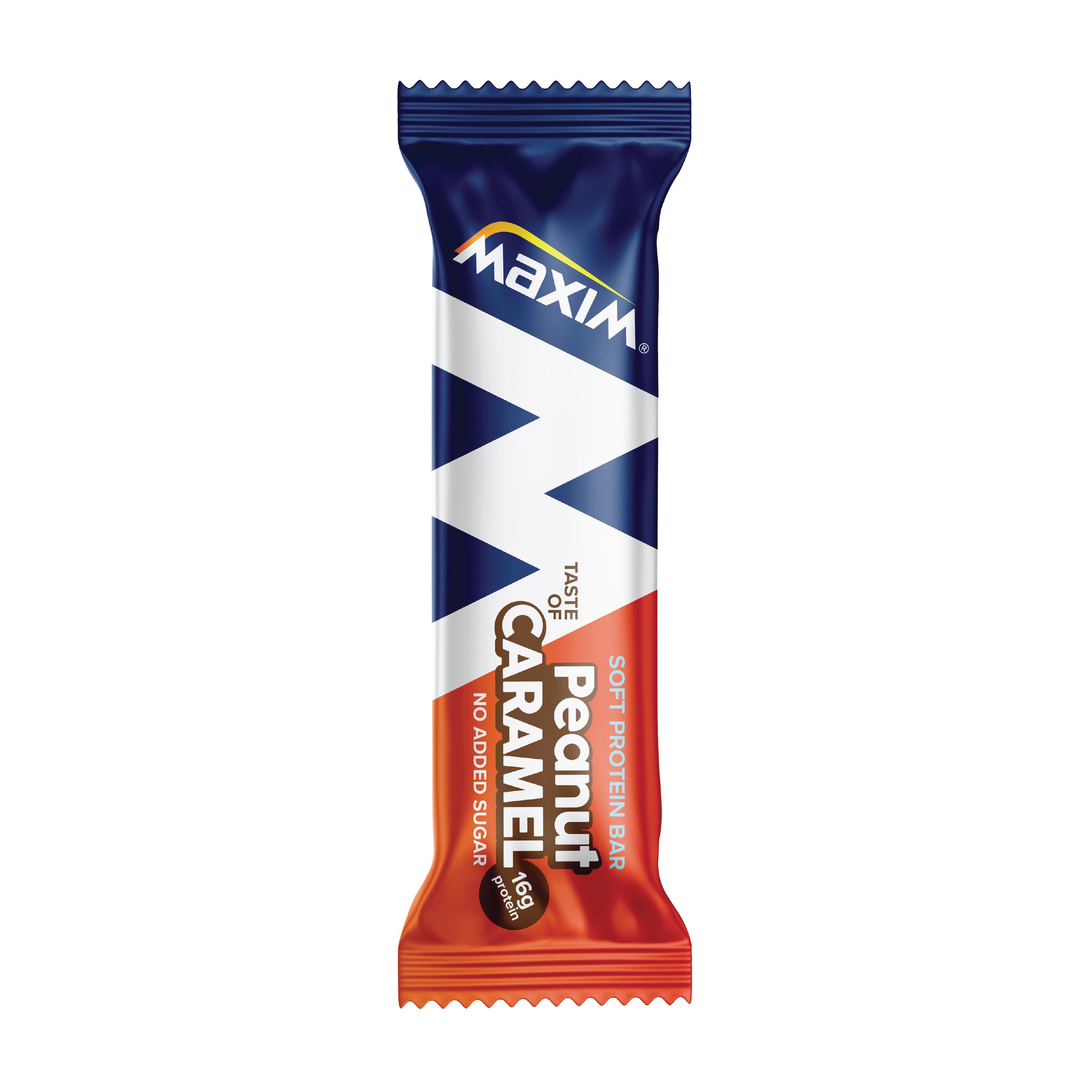 Maxim Soft Protein Bar Peanut Caramel, 55 g - Sportsernæring - Farmasiet.no