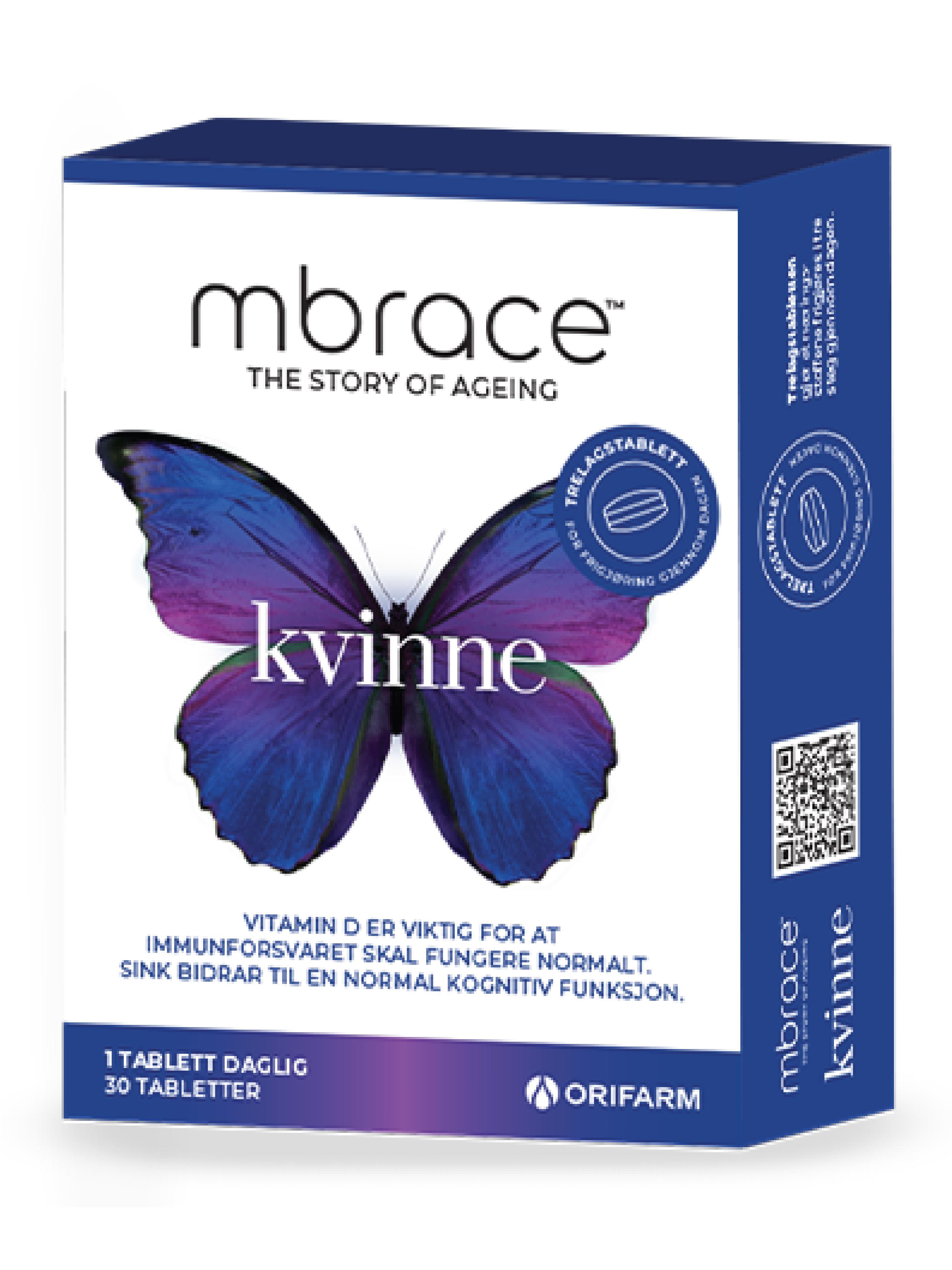 mbrace Kvinne, 30 tabletter - Vitaminer og mineraler - Farmasiet.no