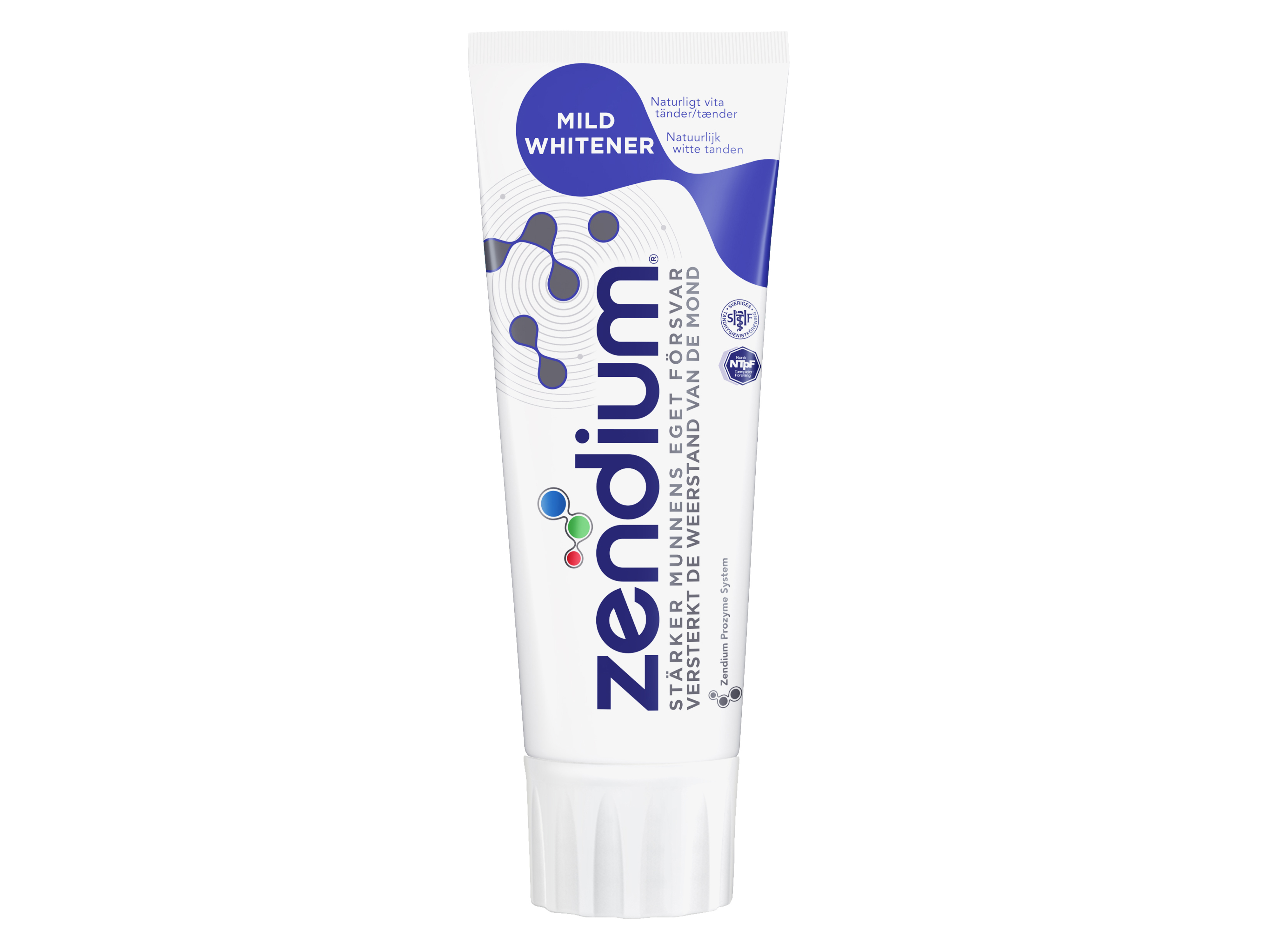 Zendium Mild Whitener Tannkrem, 75 ml - Hvitere tenner - Farmasiet.no