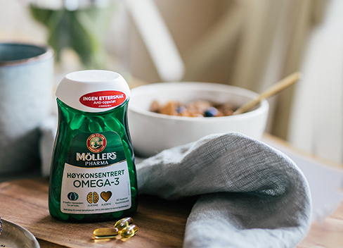 Möller's Pharma Høykonsentrert Omega-3, 80 kapsler - Tran og ...